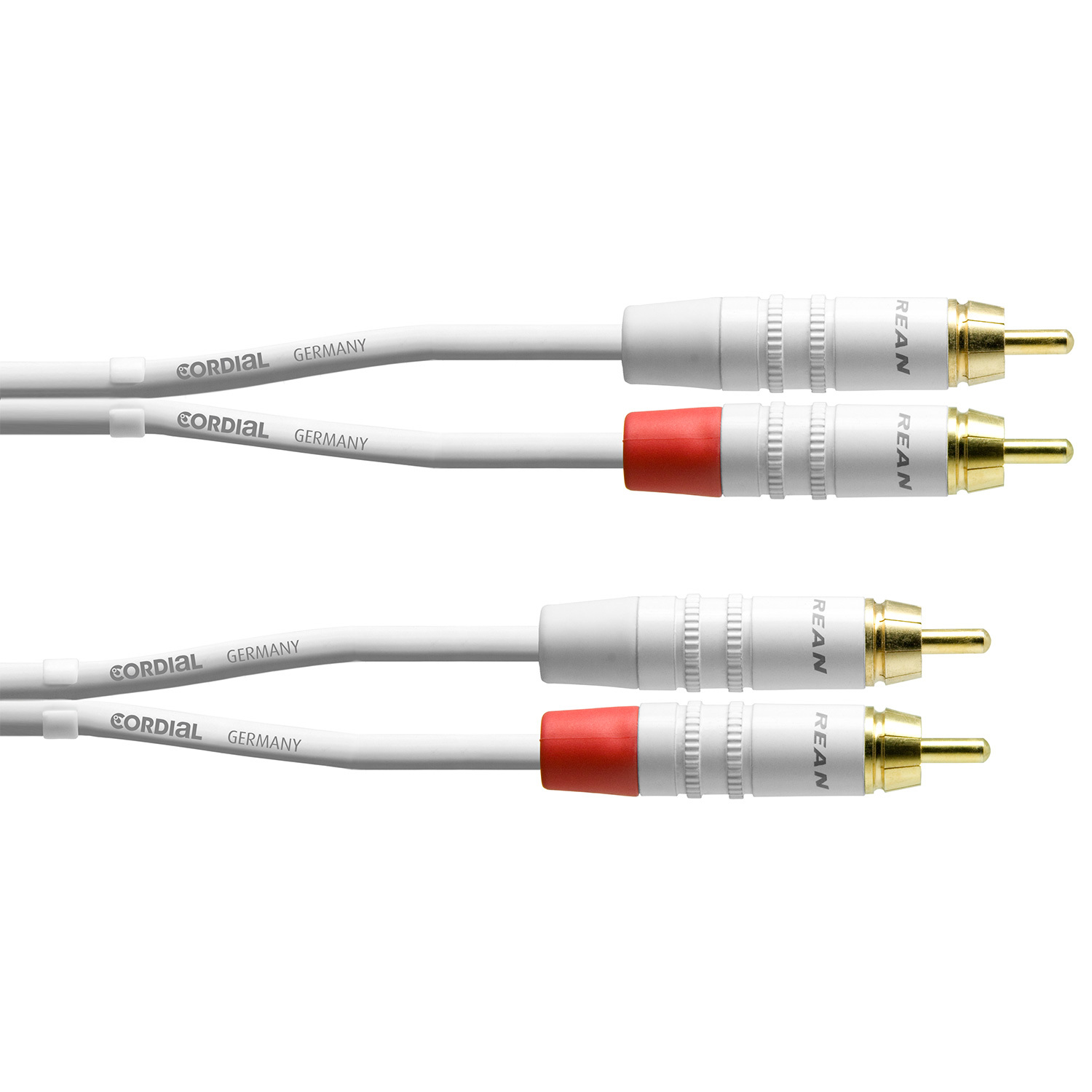 Cordial RCA cable pair for speakers, 6 m, white | Finnish Design Shop