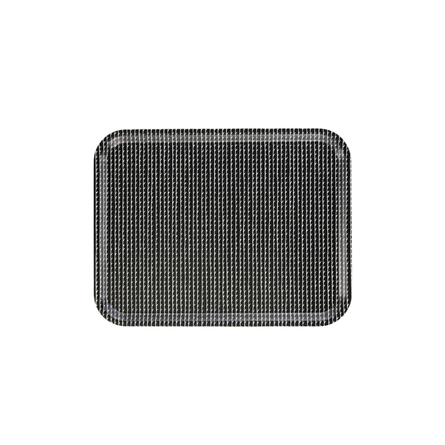 Artek Rivi tray, 27 x 20 cm, black - white | Finnish Design Shop