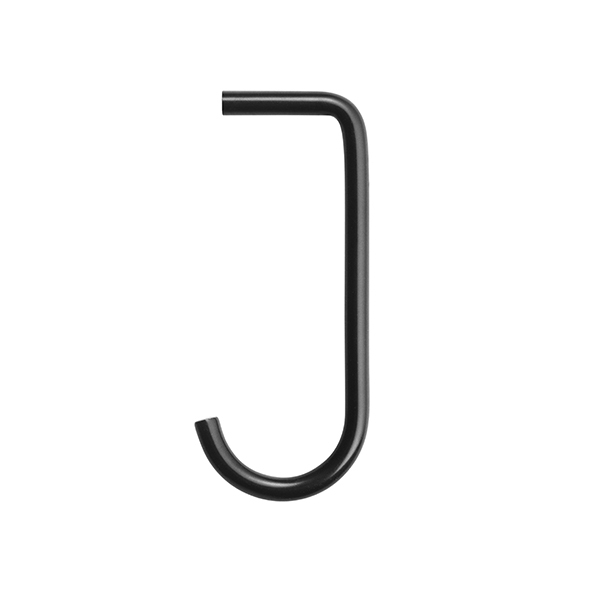 String Furniture String hooks for metal shelf, 5-pack, black | Finnish ...
