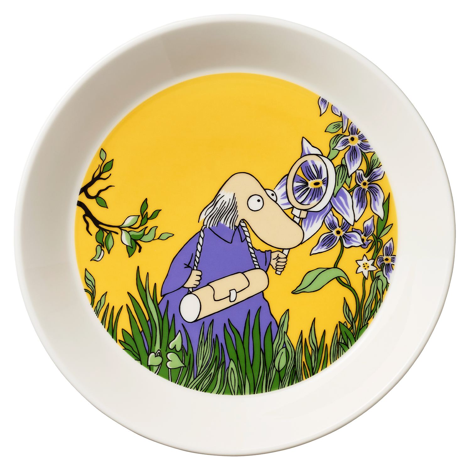 Moomin Arabia Muumi lautanen, Hemuli, keltainen | Finnish Design Shop