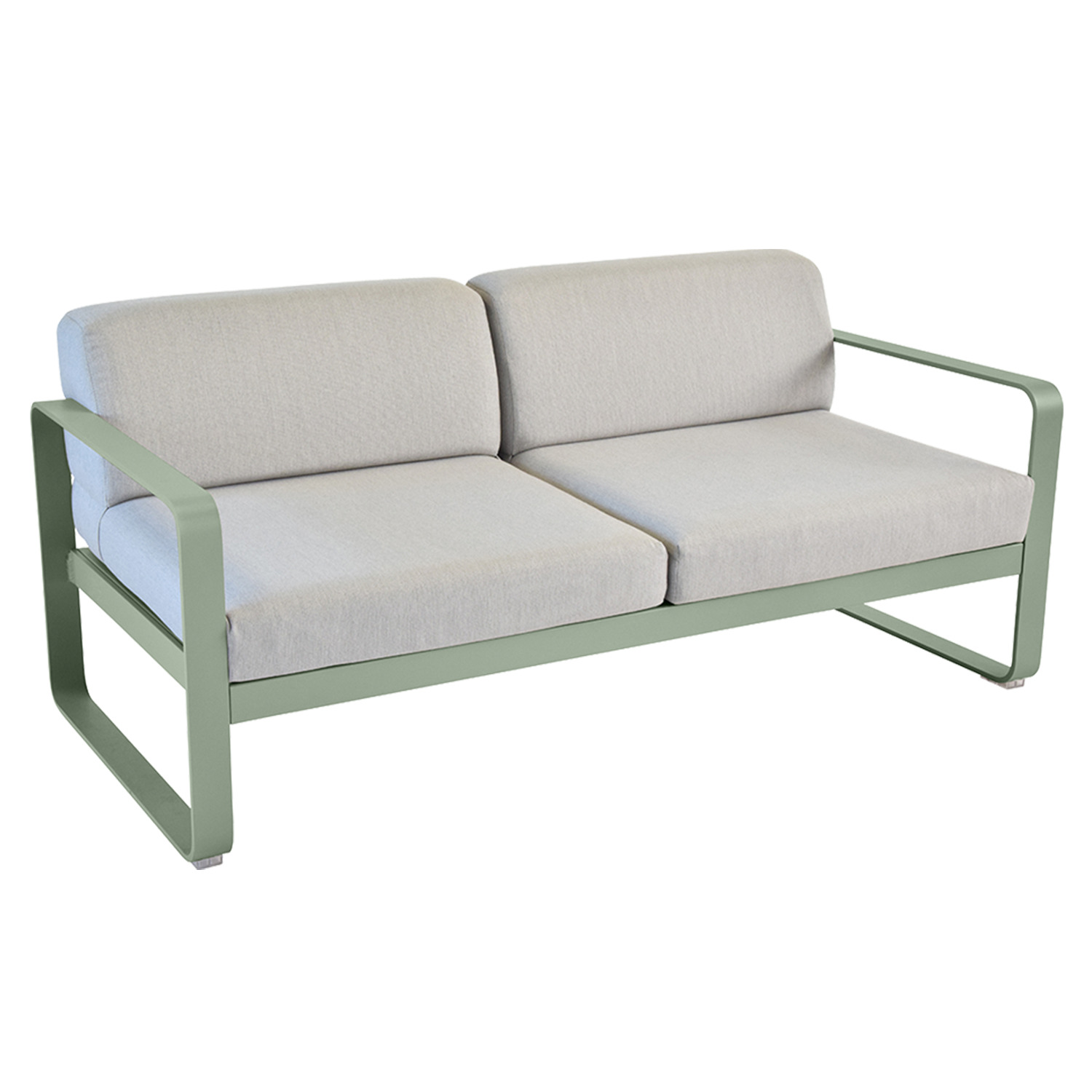 Fermob Bellevie 2-seater sofa, cactus - flannel grey | Finnish Design ...