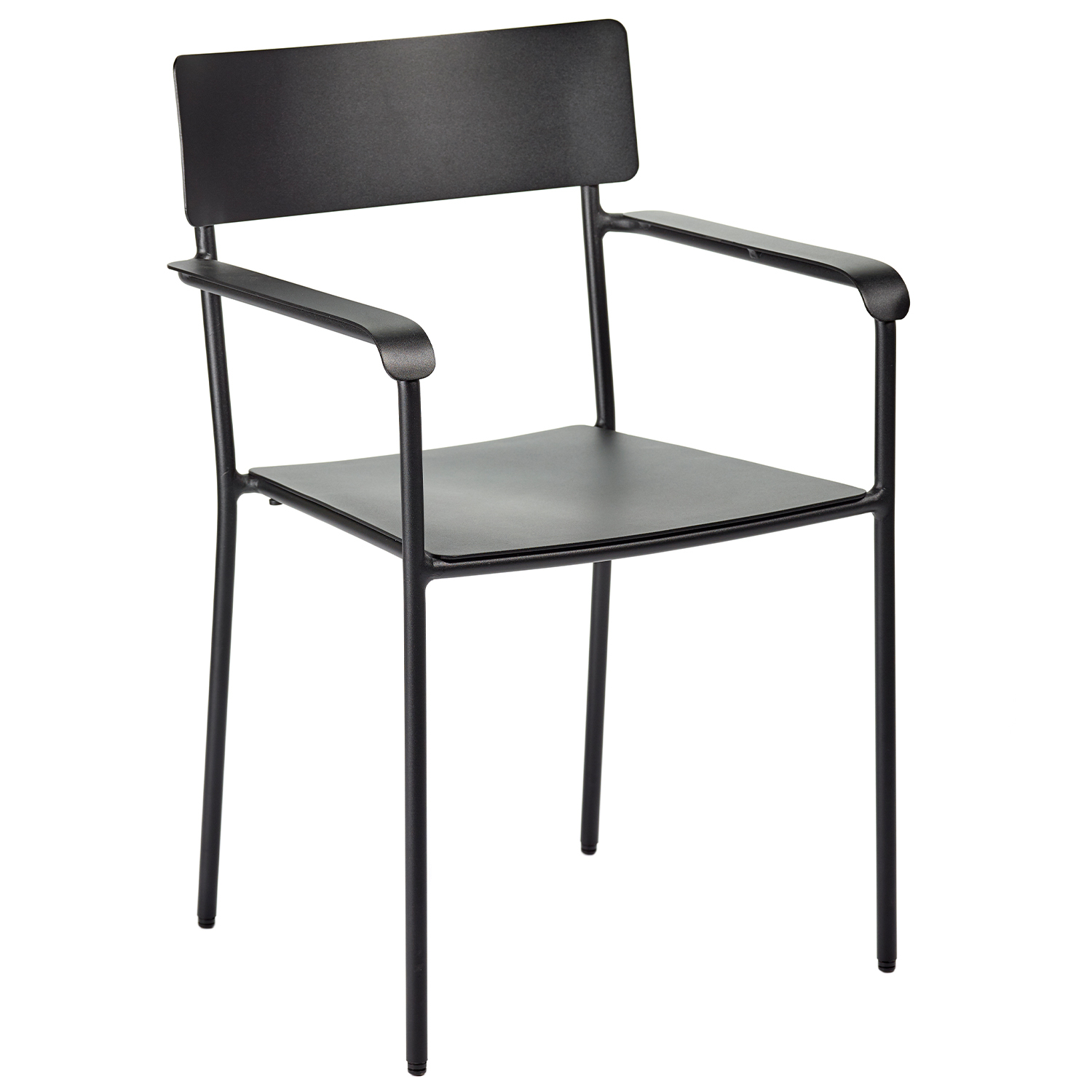 Serax August chair with armrests, narrow, black | Finnish Design Shop