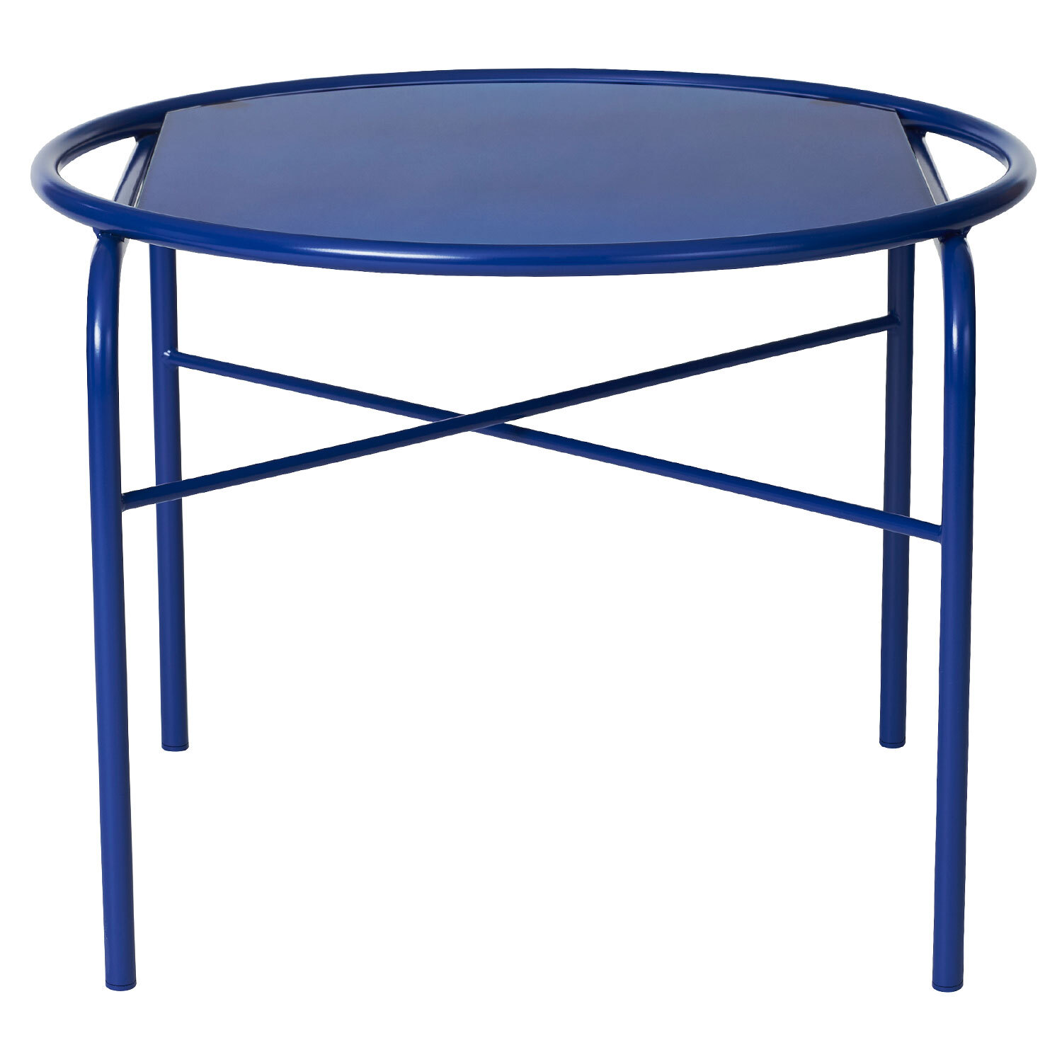 Warm Nordic Secant coffee table, round, cobalt blue | Finnish Design Shop