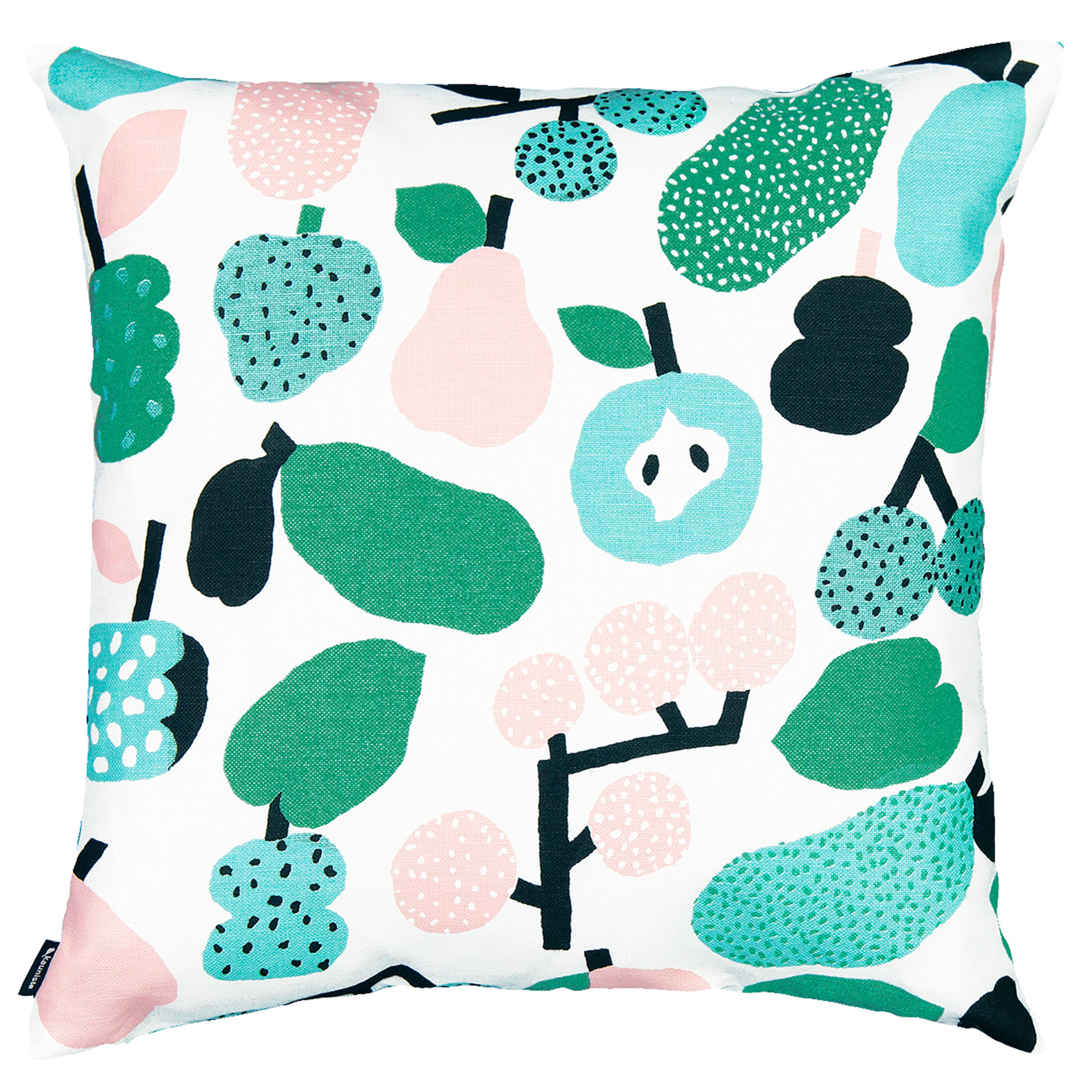 Kauniste Tutti Frutti cushion cover, light green | Finnish Design Shop UK