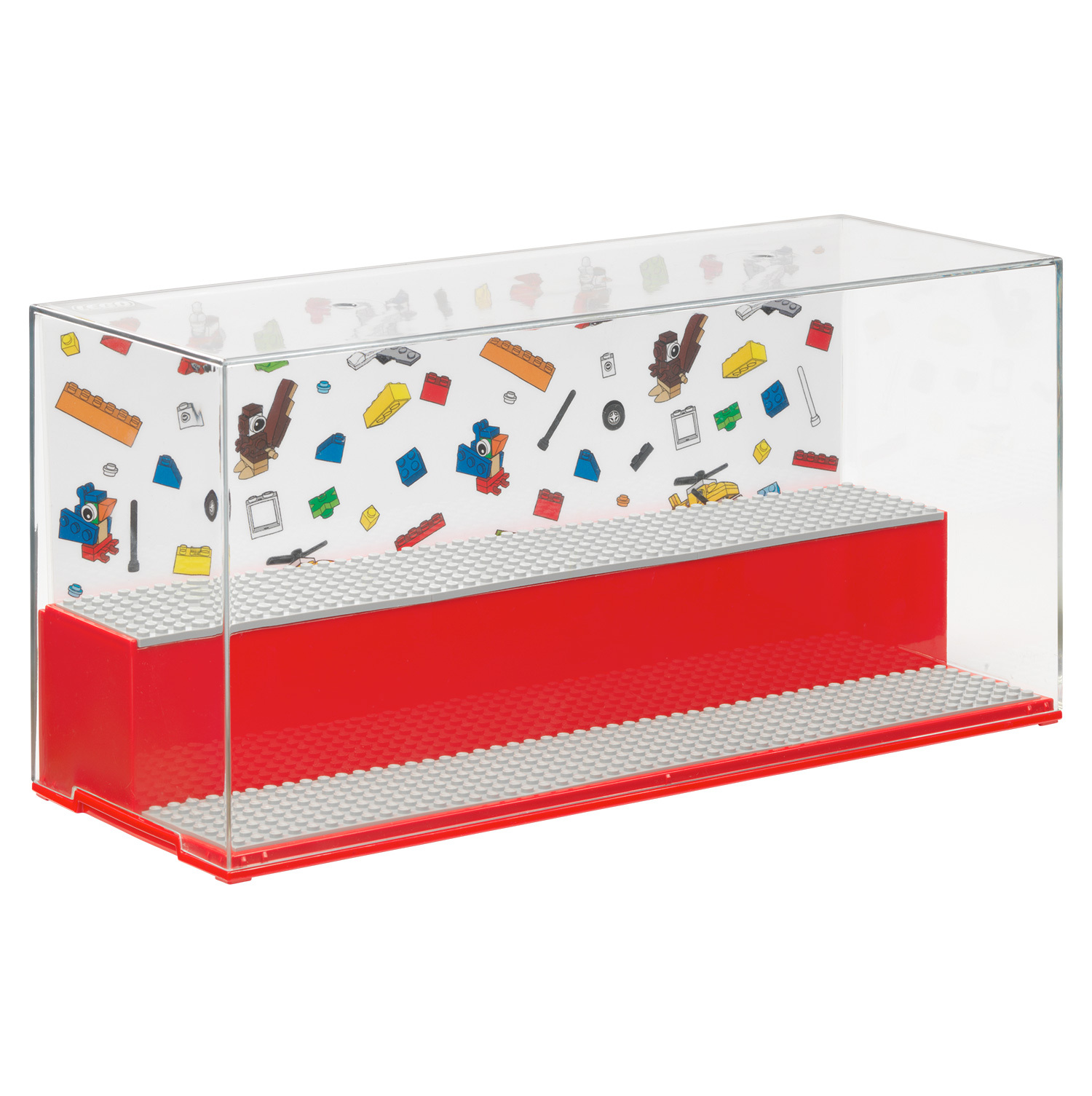 Room Copenhagen Lego Play & Display case, bright red | Finnish Design Shop