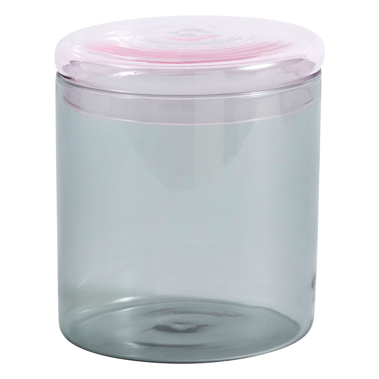 HAY Glass jar, L, grey - pink | Finnish Design Shop