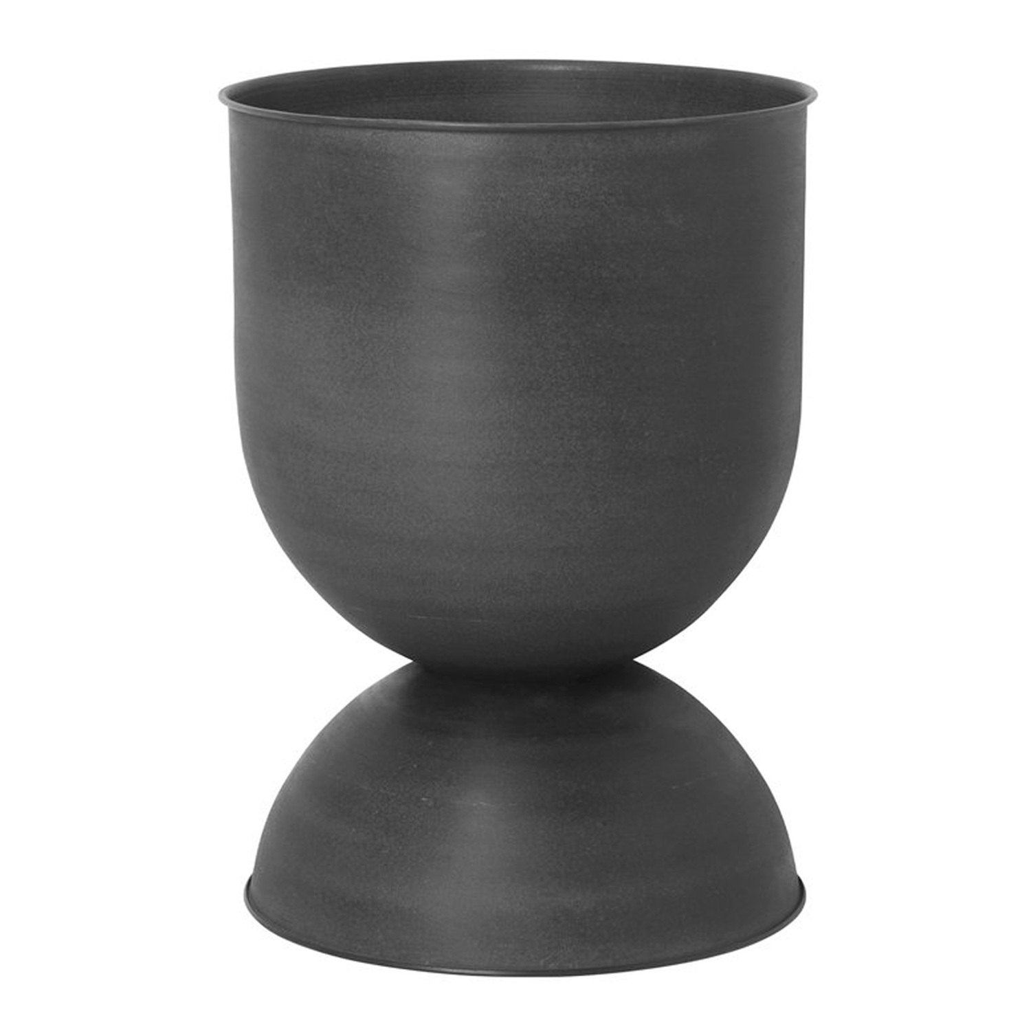 Ferm Living Hourglass pot, M, black | Finnish Design Shop