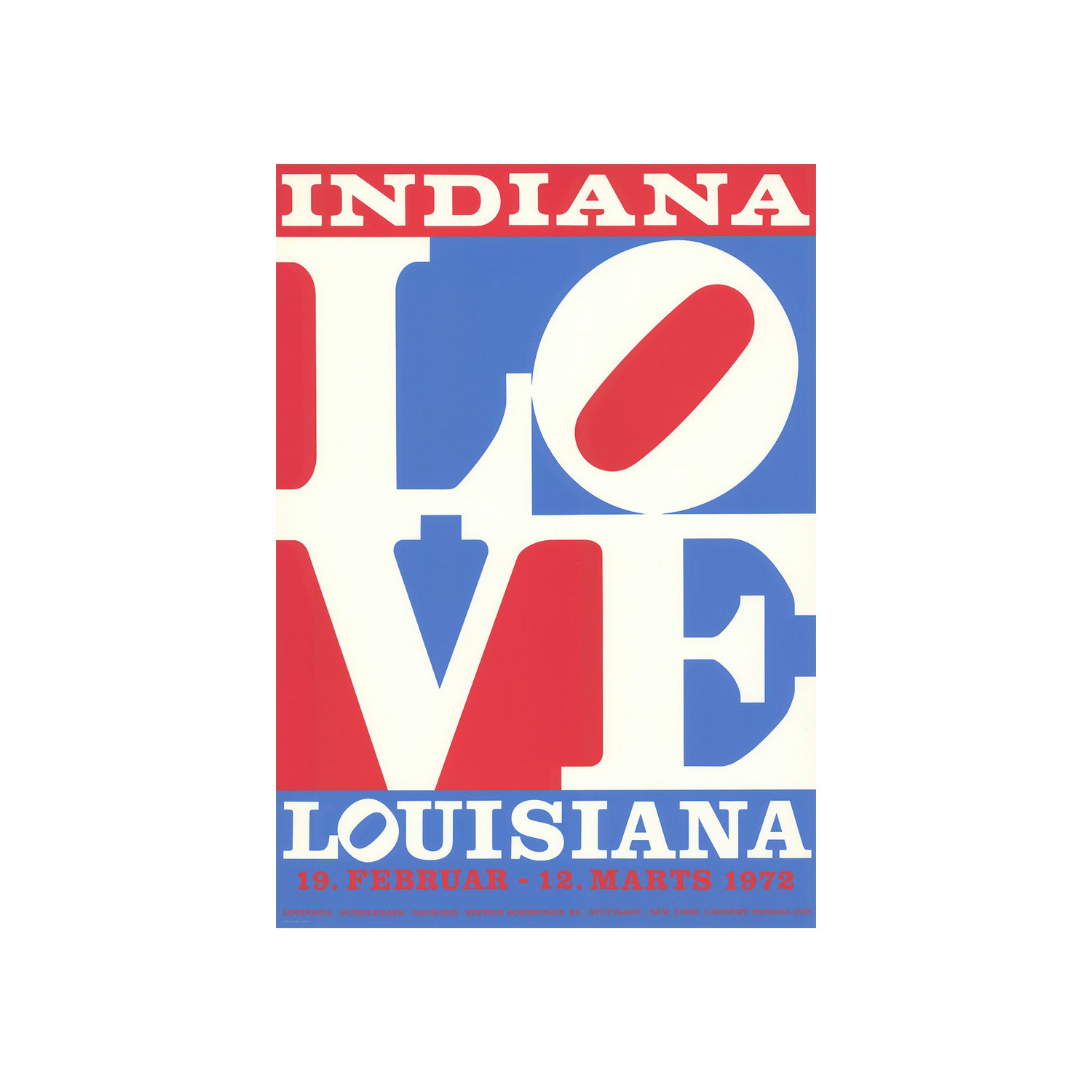 Louisiana Museum of Modern Art Robert Indiana - Love 1972, A2 poster ...