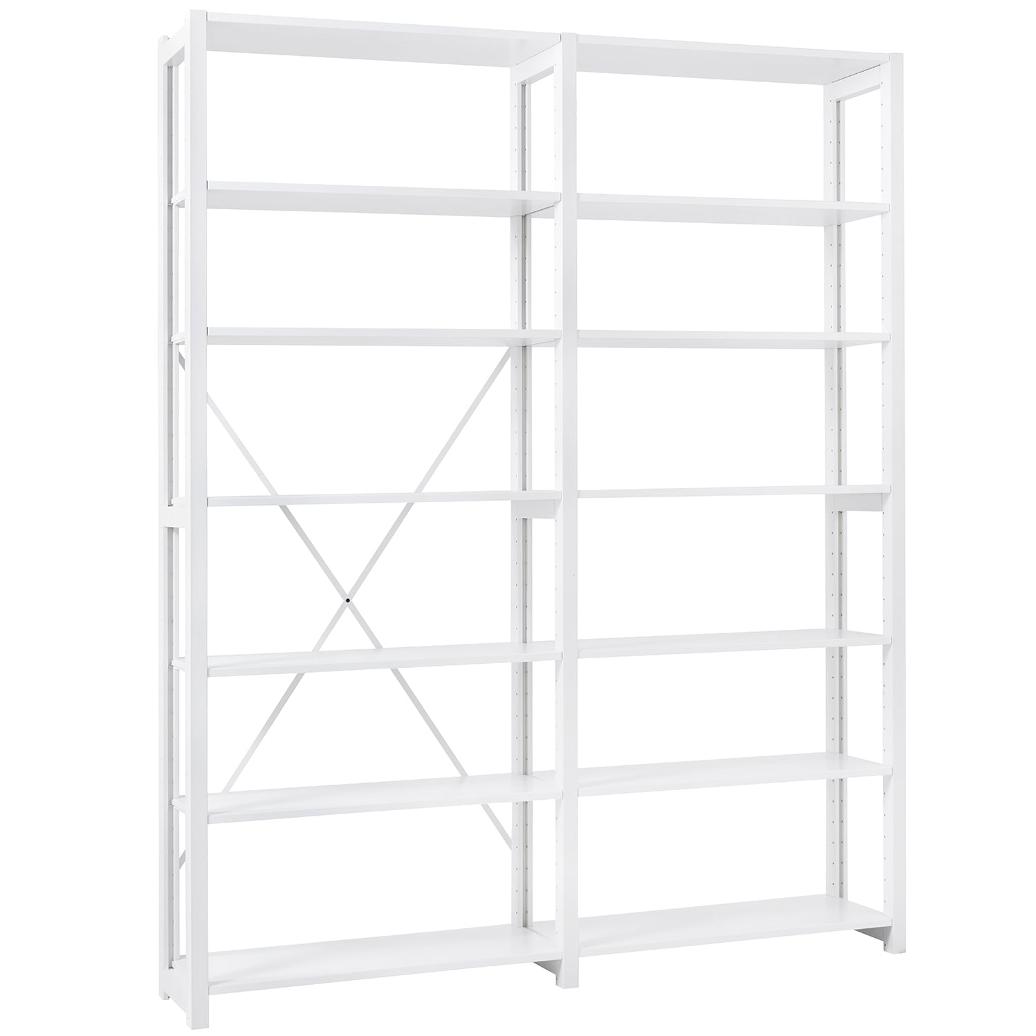 Lundia Classic open shelf, double, white | Finnish Design Shop