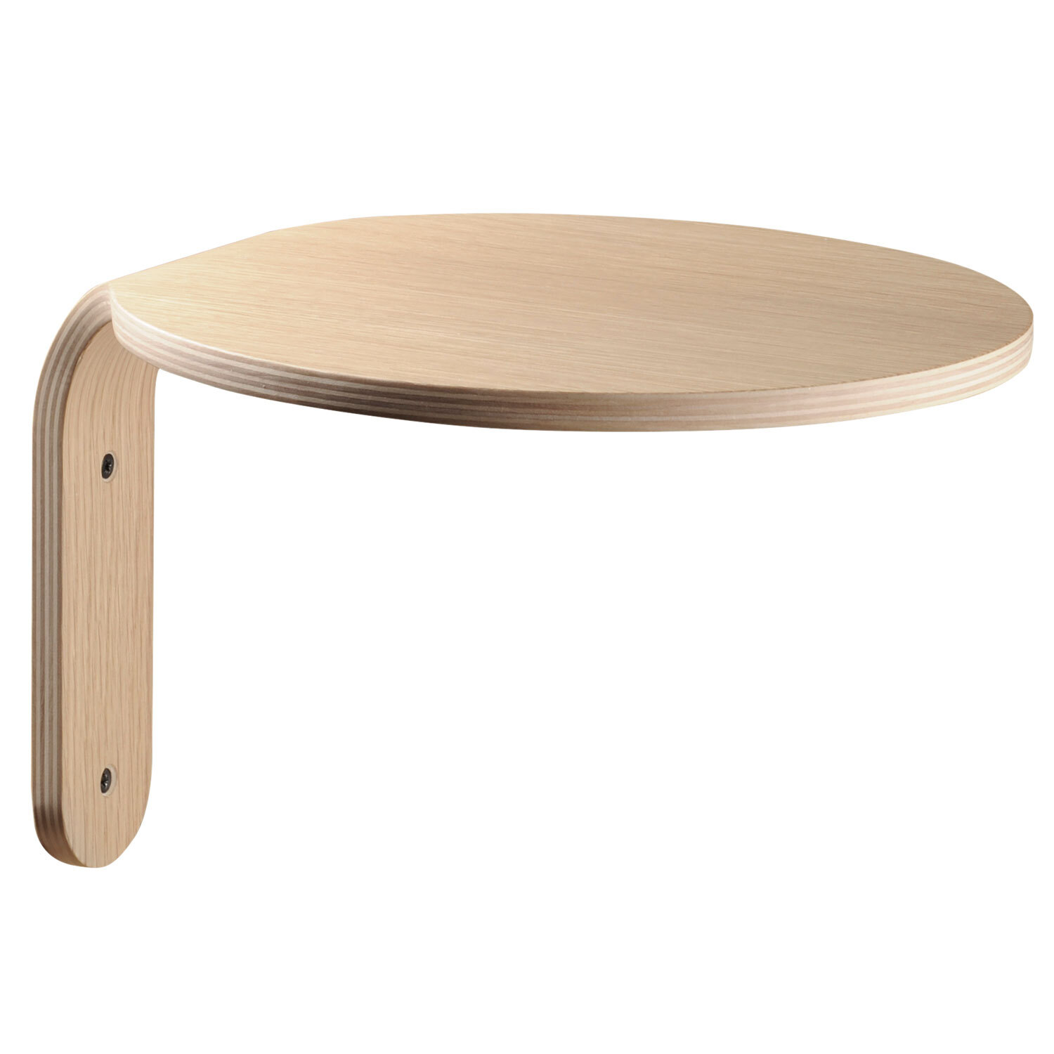 Muoto Collection Turn wall shelf, oak | Finnish Design Shop UK