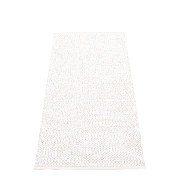 Pappelina Svea rug, 70 x 160 cm, white metallic | Finnish Design Shop UK