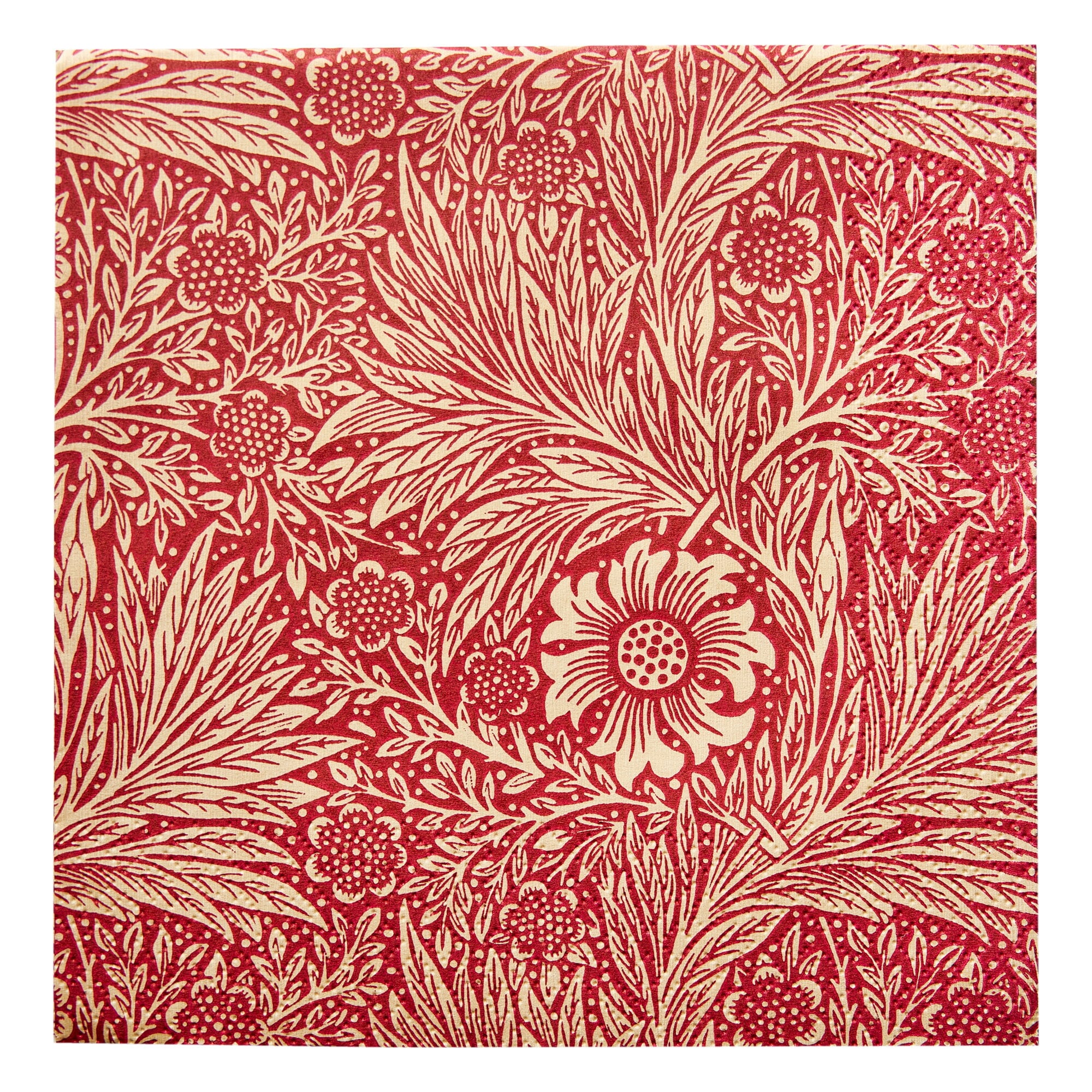 Havi William Morris paper napkin, Marigold, 20 pcs, red | Finnish ...