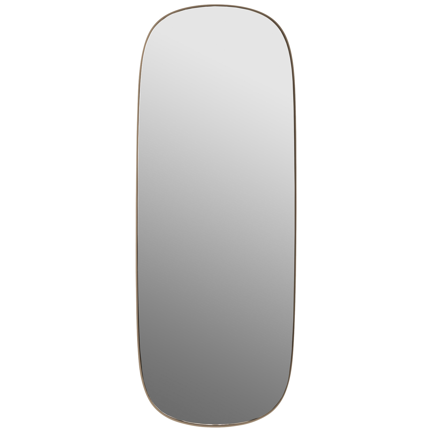 Muuto Framed mirror, large, taupe - clear | Finnish Design Shop UK