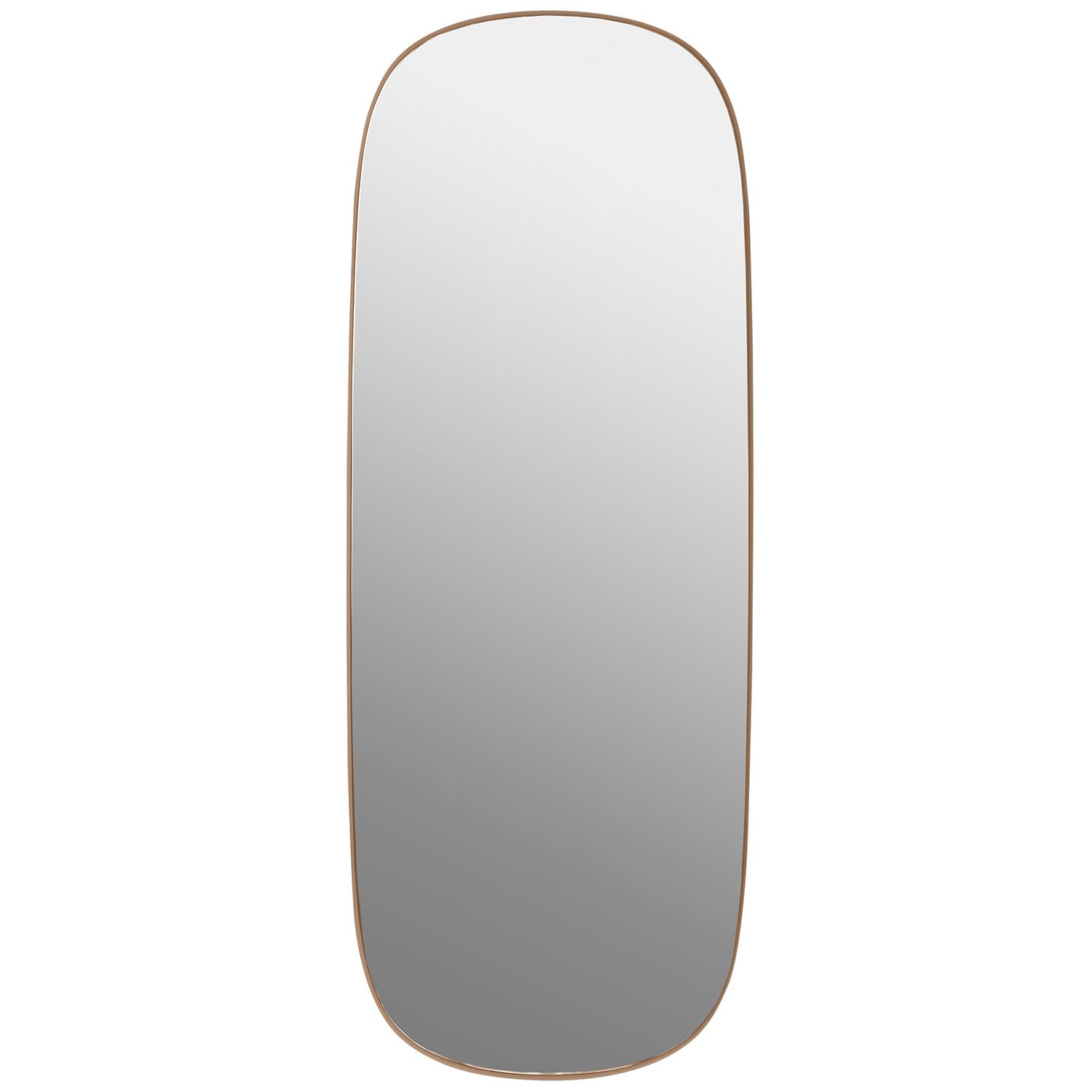 Muuto Framed mirror, large, rose - clear | Finnish Design Shop