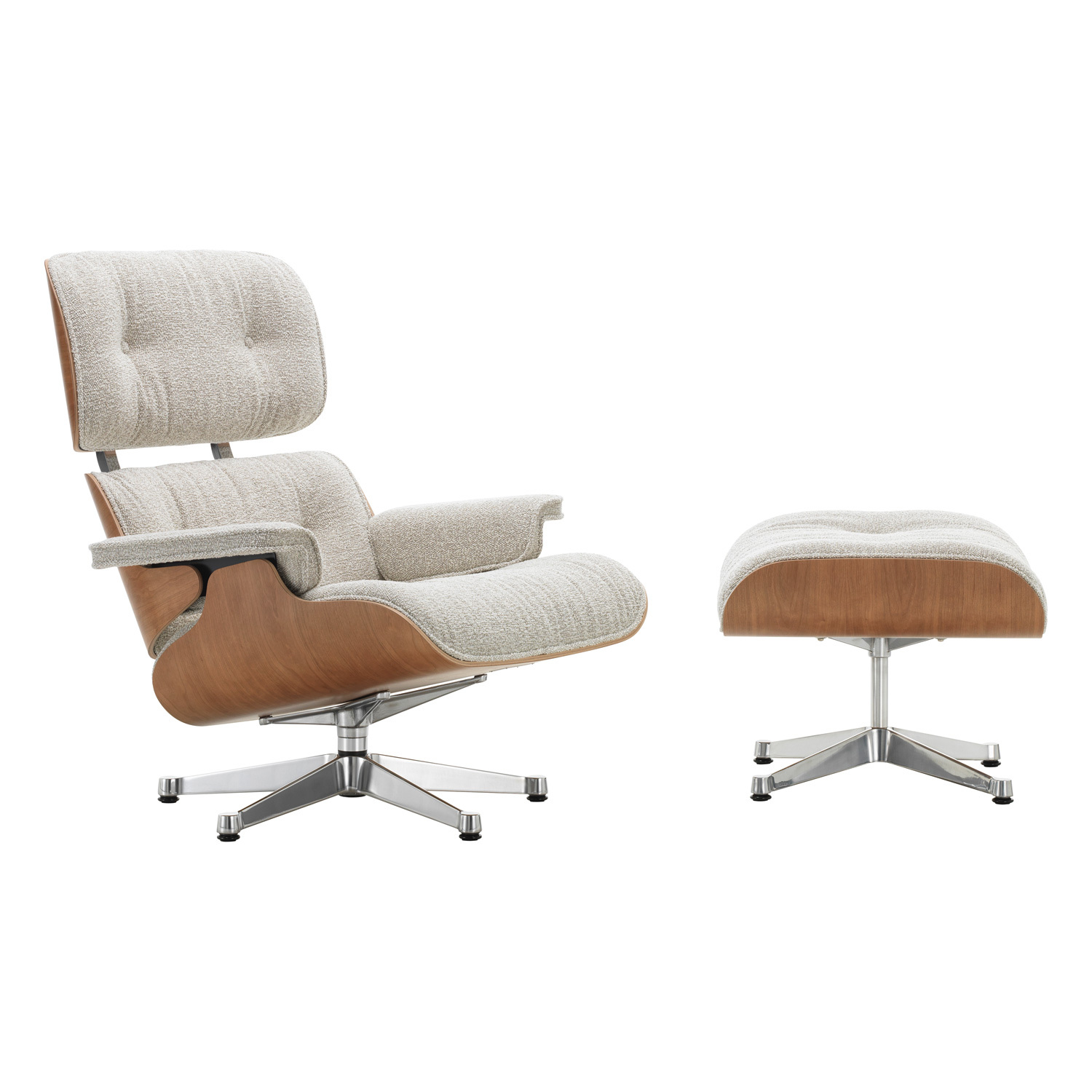 Vitra Eames Lounge Chair & Ottoman, new size, American cherry - Nubia ...