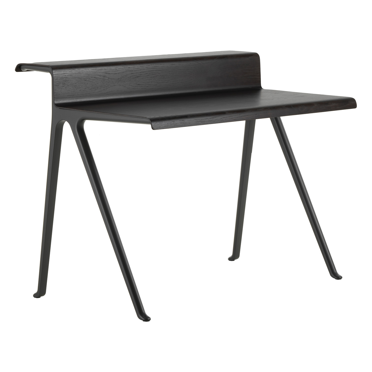 Vitra Courier desk, dark varnish oak veneer - deep black | Finnish ...