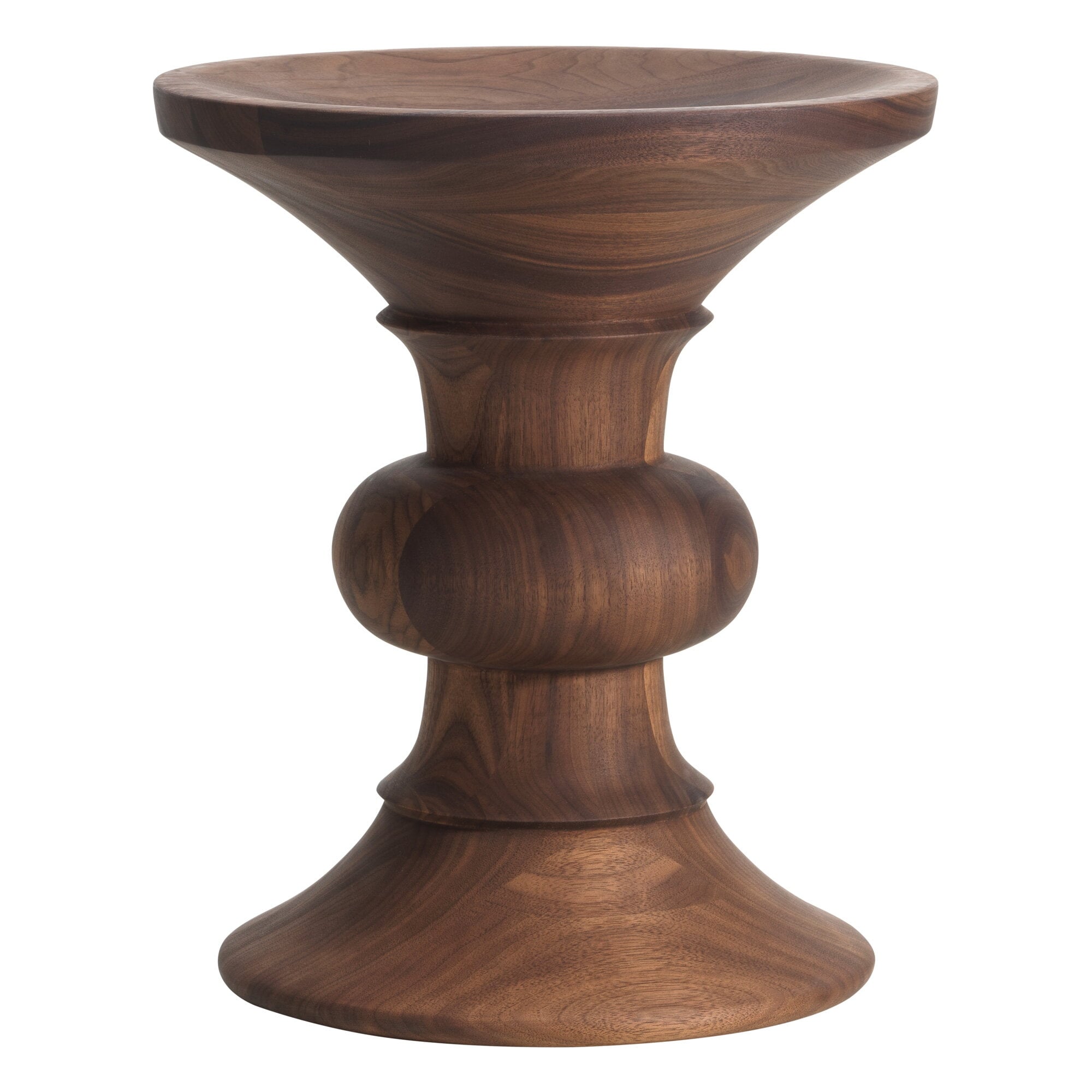 Vitra Stool, model B, dark walnut | Finnish Design Shop UK