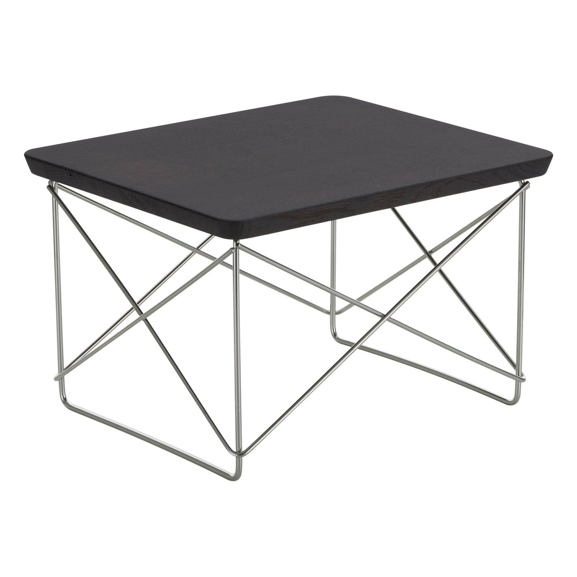 Vitra Eames LTR Occasional table, dark oak - stainless steel | Finnish ...