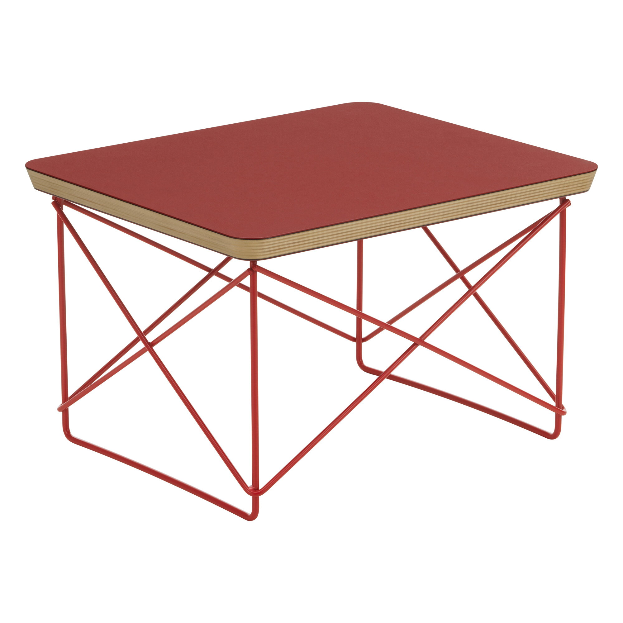 Vitra Eames LTR Occasional table, dark brick linoleum - Eames classic ...
