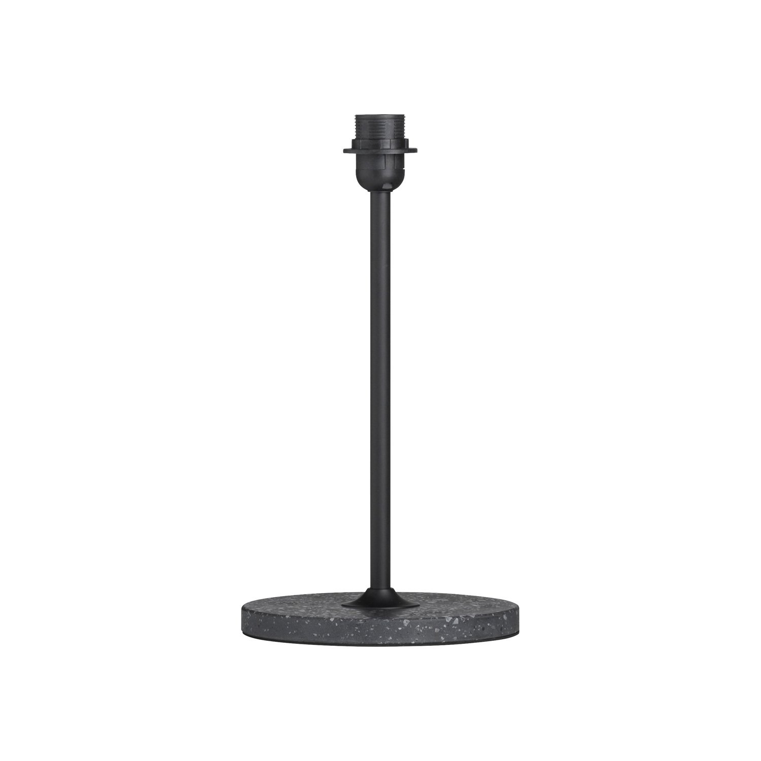HAY Common table lamp base, soft black - black terrazzo | Finnish ...