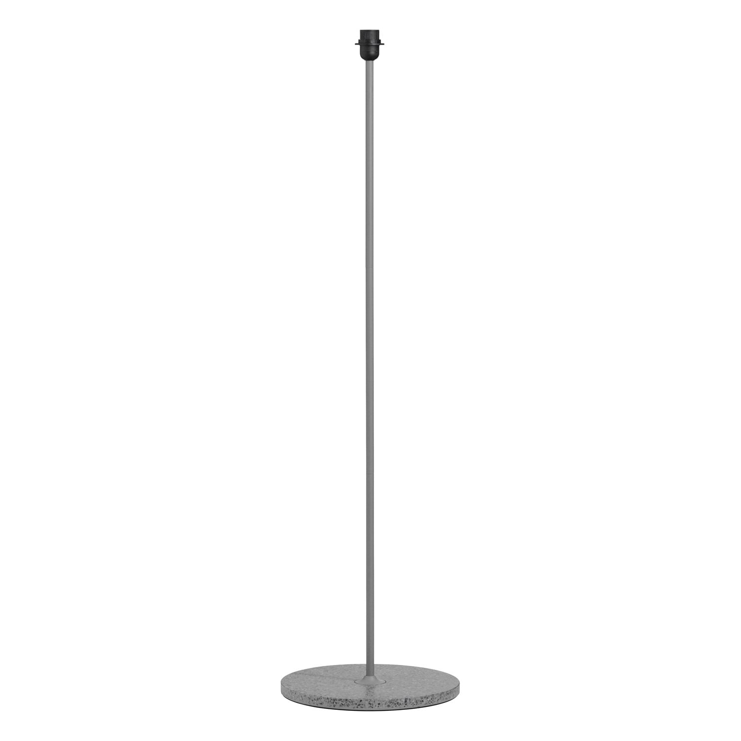 HAY Common floor lamp base, summit grey - grey terrazzo | Finnish ...