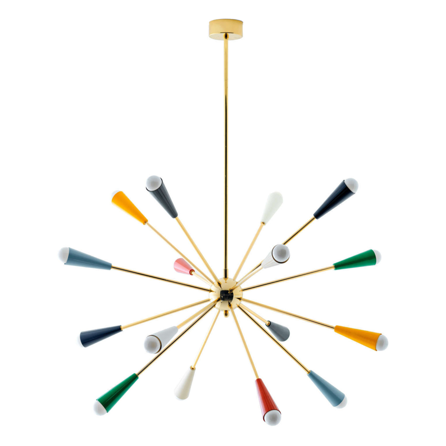 Stilnovo Sputnik pendant, gold - multicolor | Finnish Design Shop