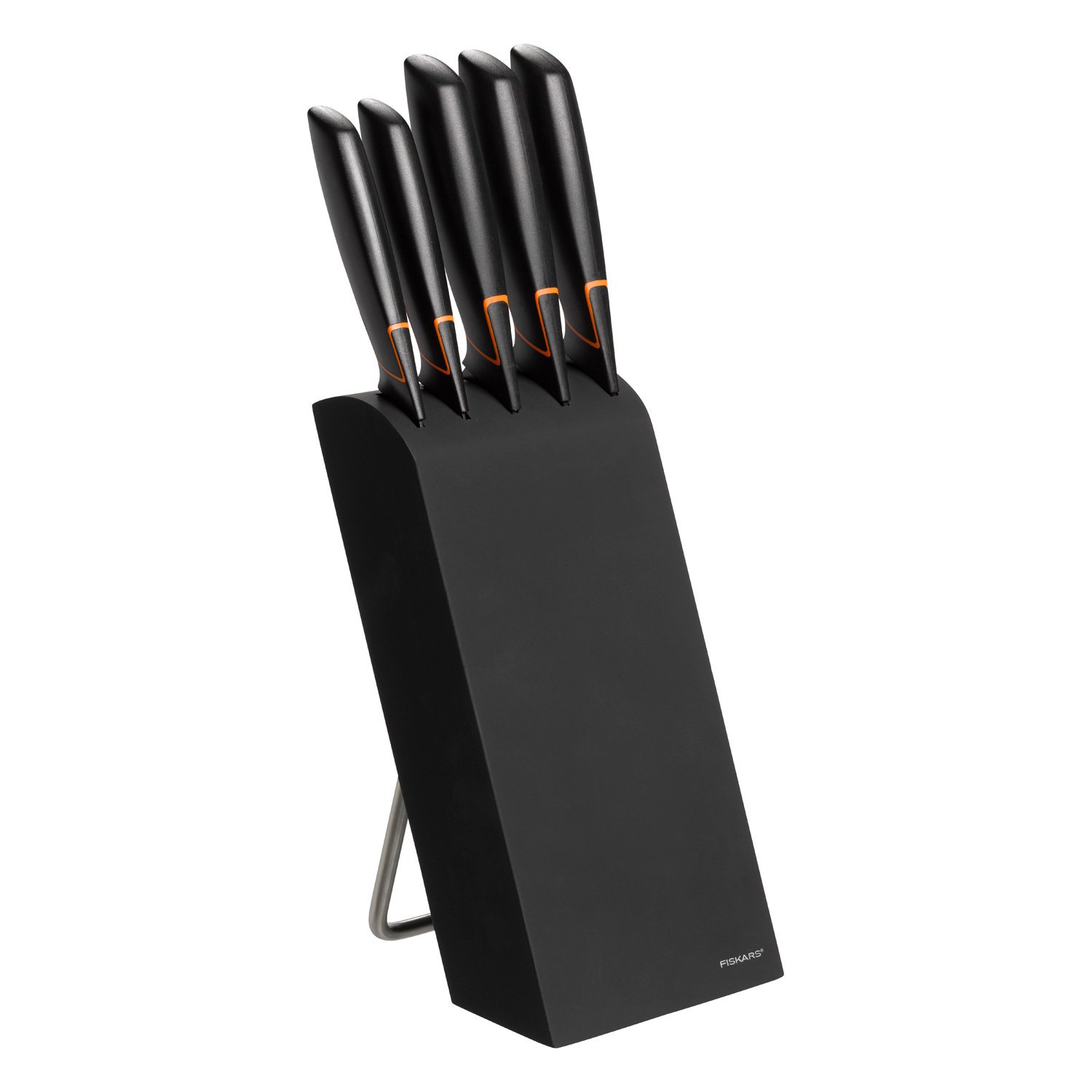 Fiskars Edge knife block with 5 knives | Finnish Design Shop