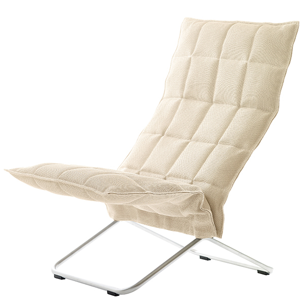 Woodnotes K chair, narrow, tubular base, natural/white | Finnish Design ...