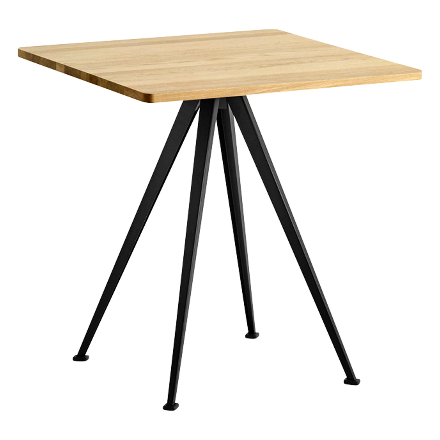 HAY Pyramid café table 21, 70 x 70 cm, black - lacquered oak | Finnish ...