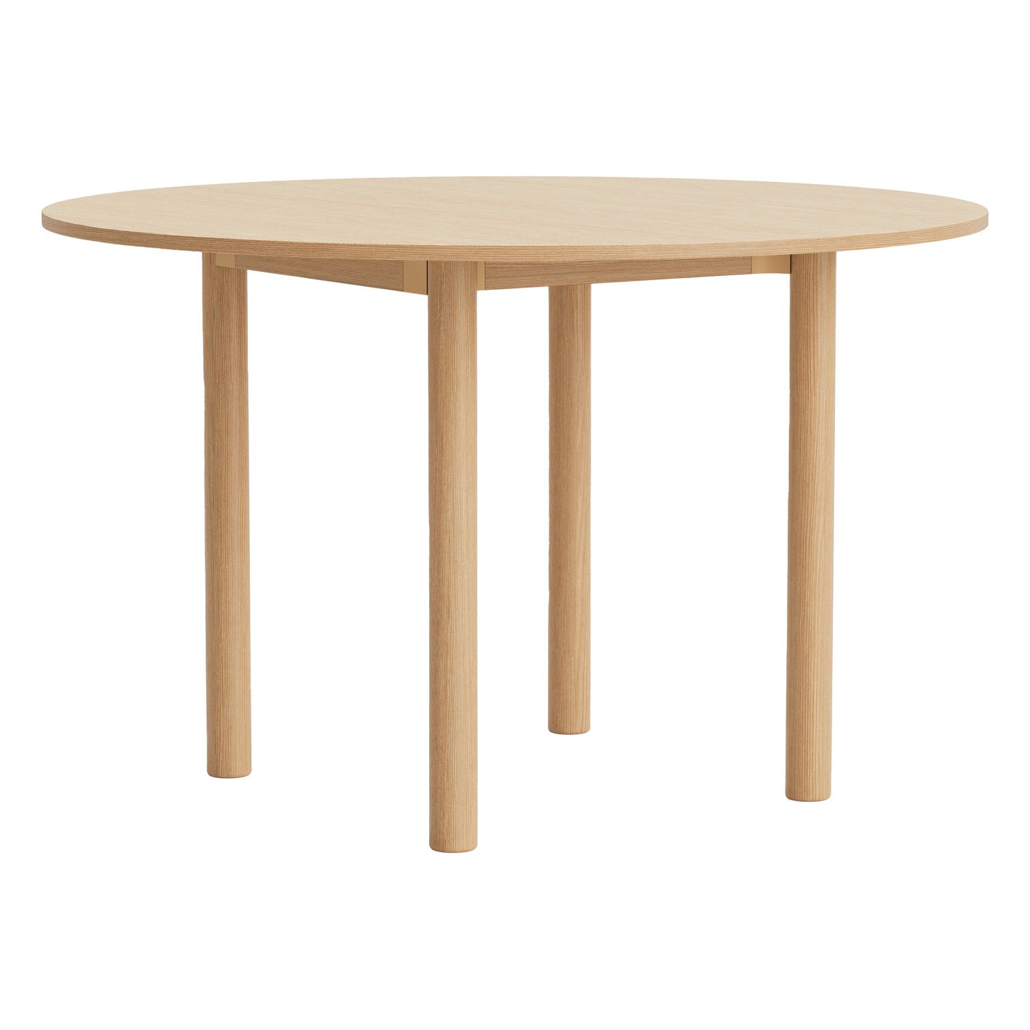 HAY Table Annex ronde, 120 cm, chêne laqué - placage de chêne laqué ...