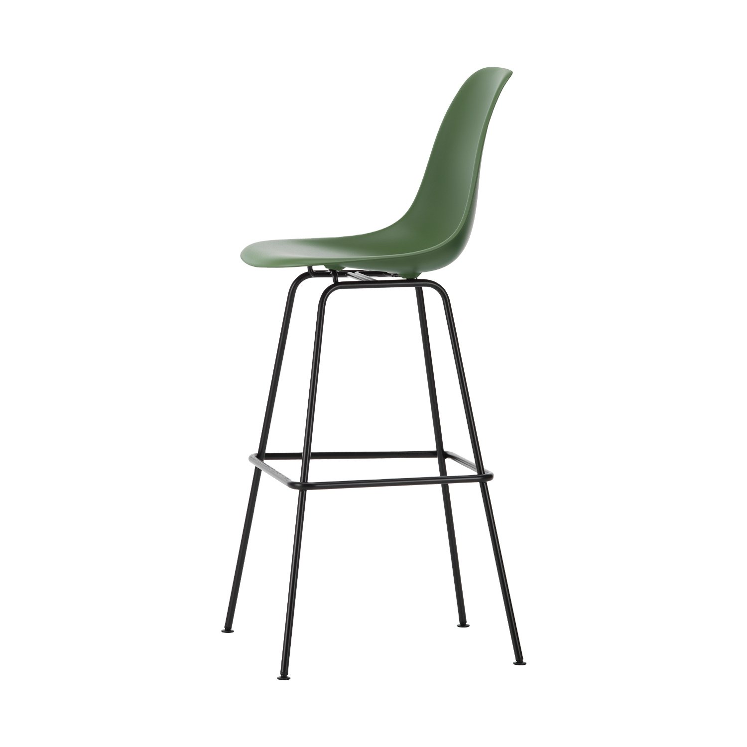 Vitra Eames Plastic Stool, high, forest RE - basic dark | Finnish ...
