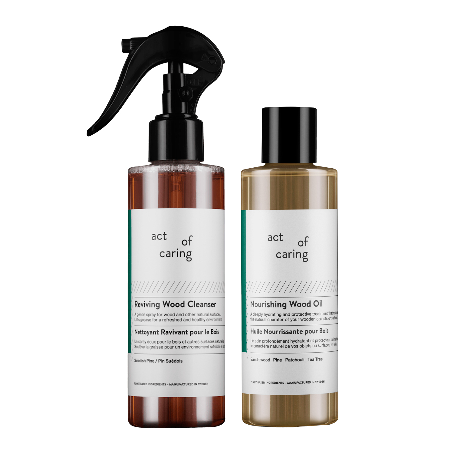Act of Caring Wood care kit, 400 ml | Finnish Design Shop
