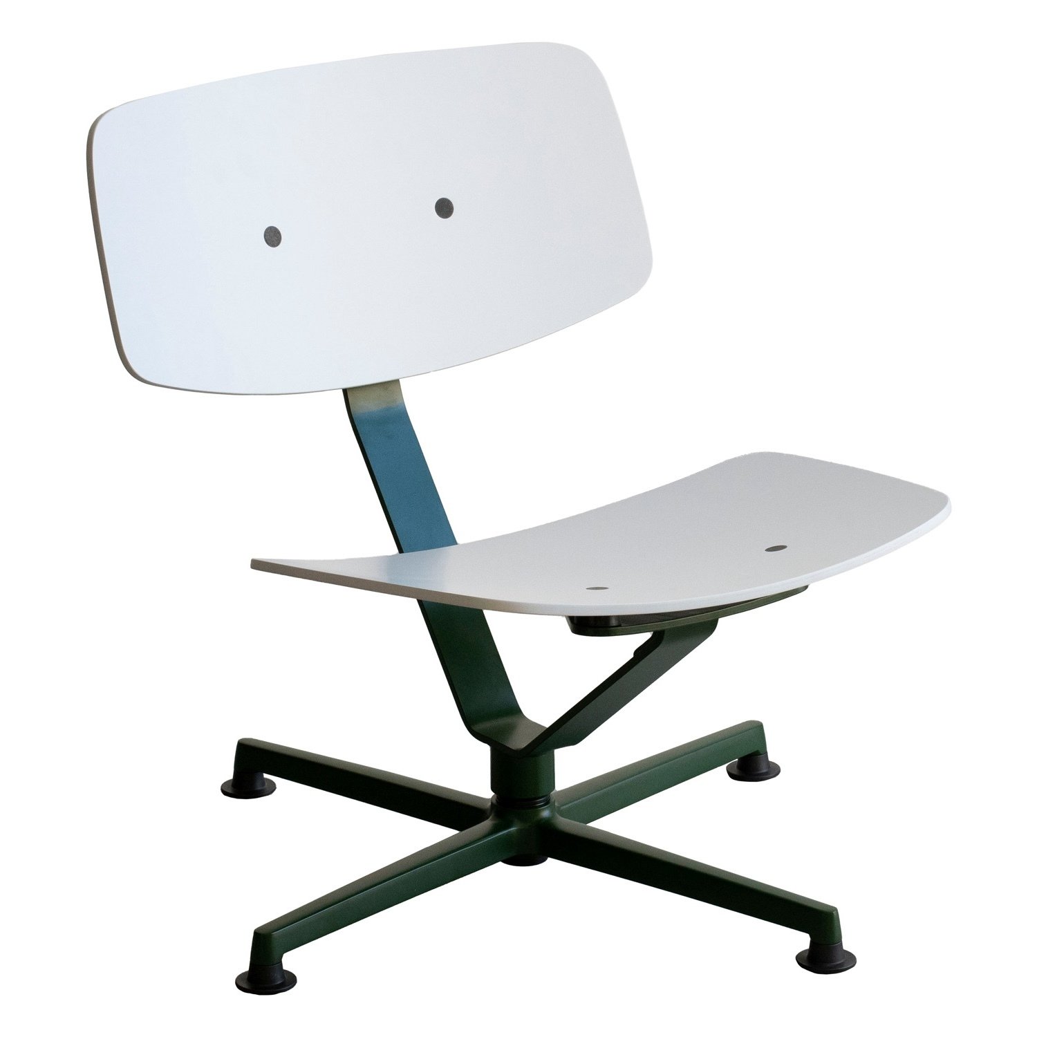 Raawii Arba nojatuoli, vaneri, tummanvihreä - vaaleanharmaa | Finnish Design Shop