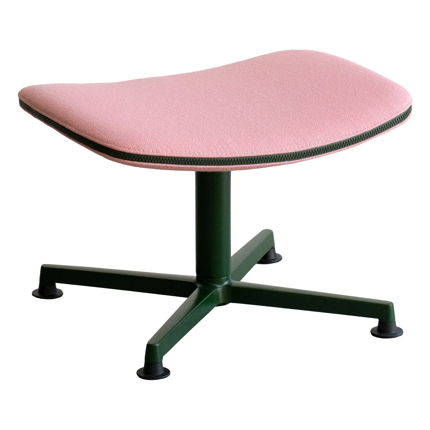 Raawii Arba ottoman, dark green - Vidar pink | Finnish Design Shop