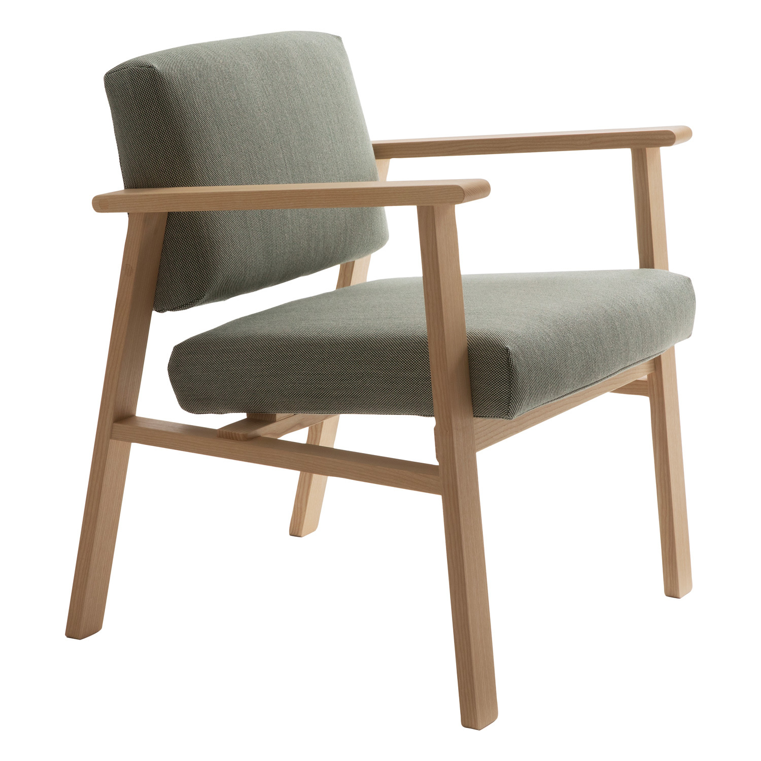 Nikari Archetyp Lobby chair, ash - green Steelcut Trio 916 | Finnish ...