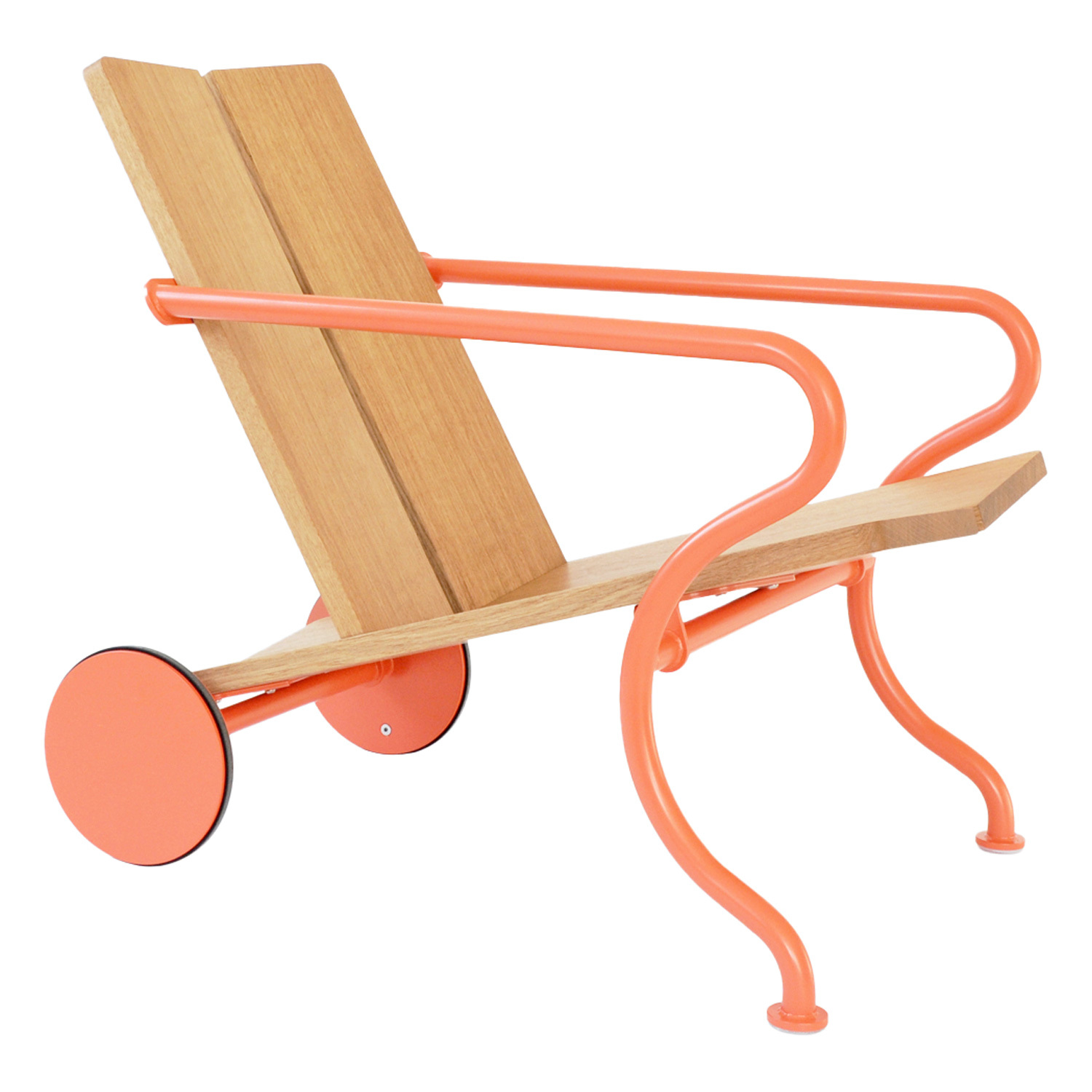 Atelier Sandemar Oona deck chair, orange | Finnish Design Shop