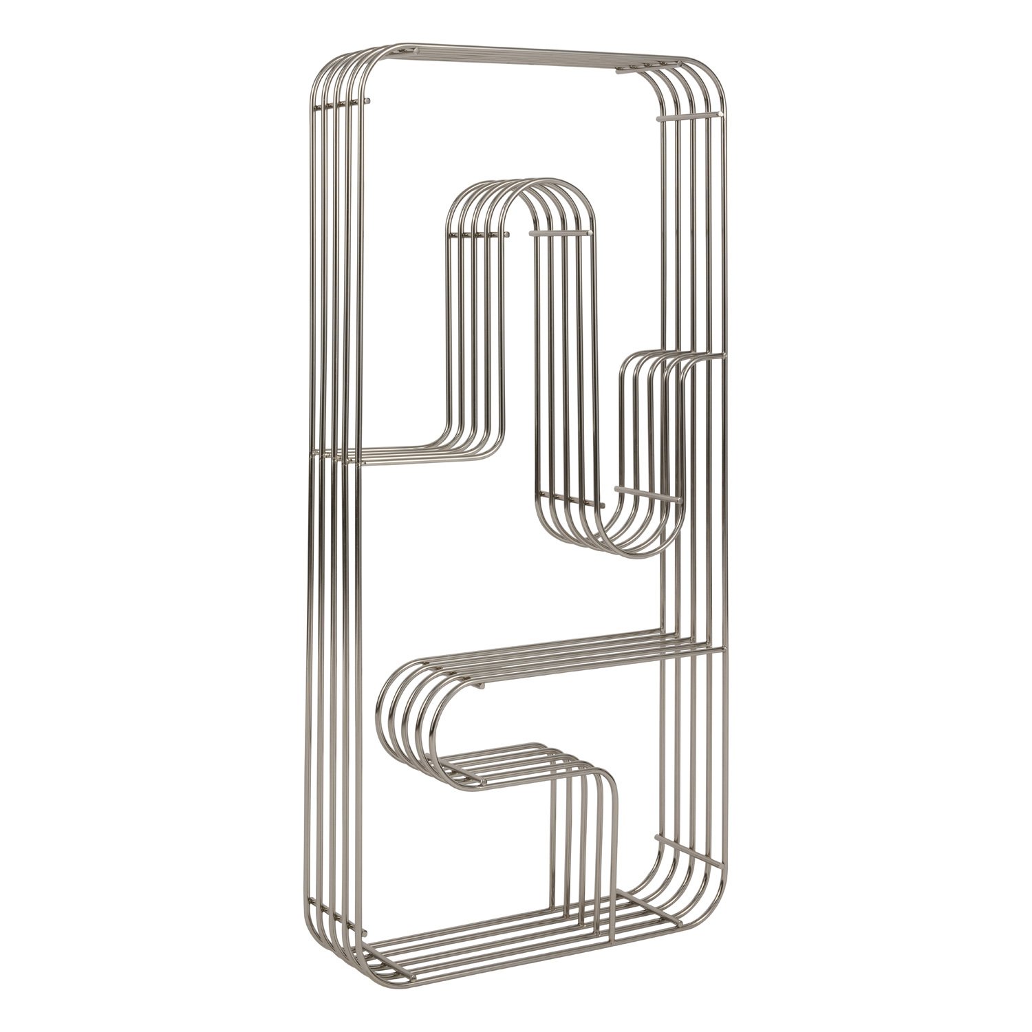 AYTM Curva Rectangular display shelf, silver | Finnish Design Shop