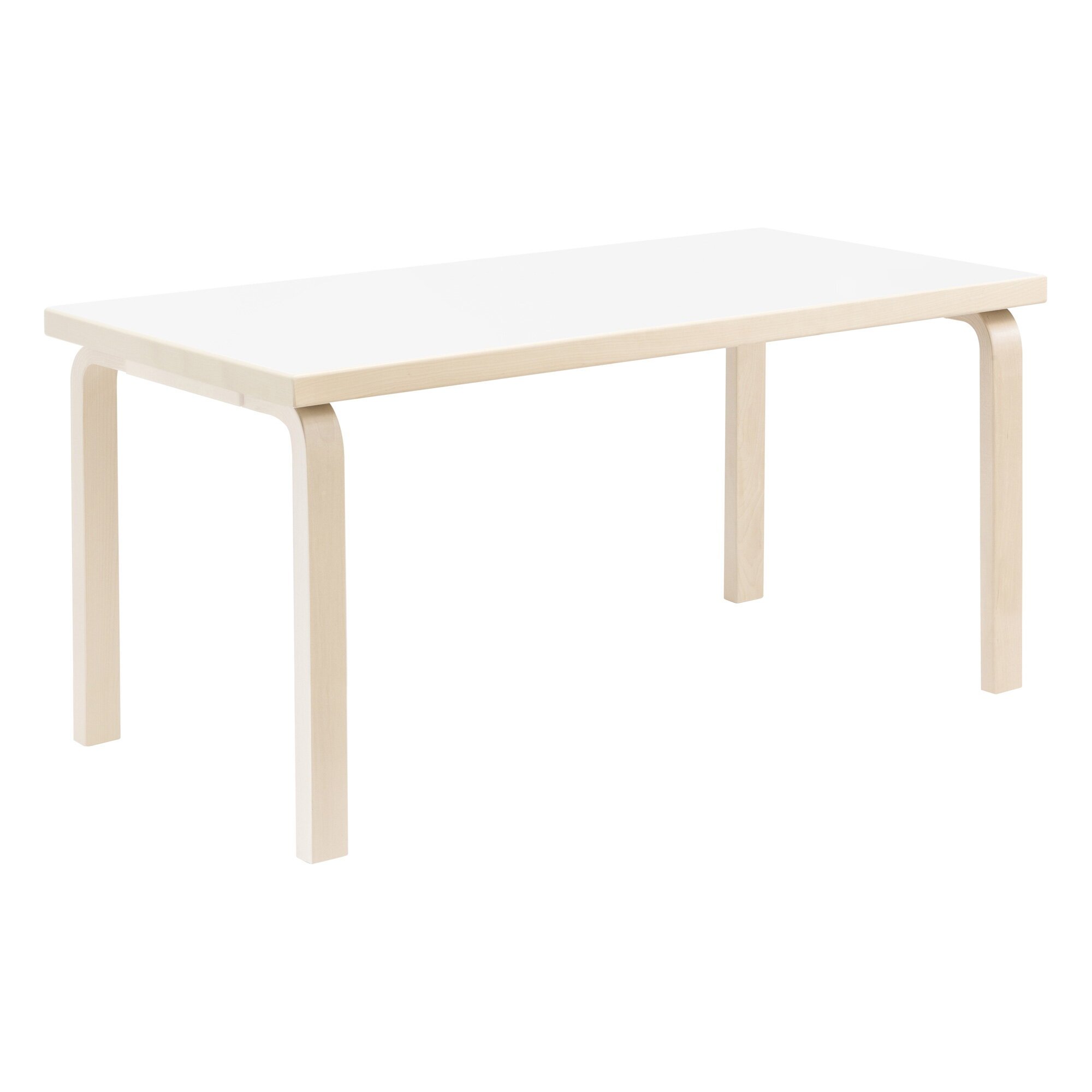 Artek Aalto coffee table 80A, birch - white laminate | Finnish Design Shop