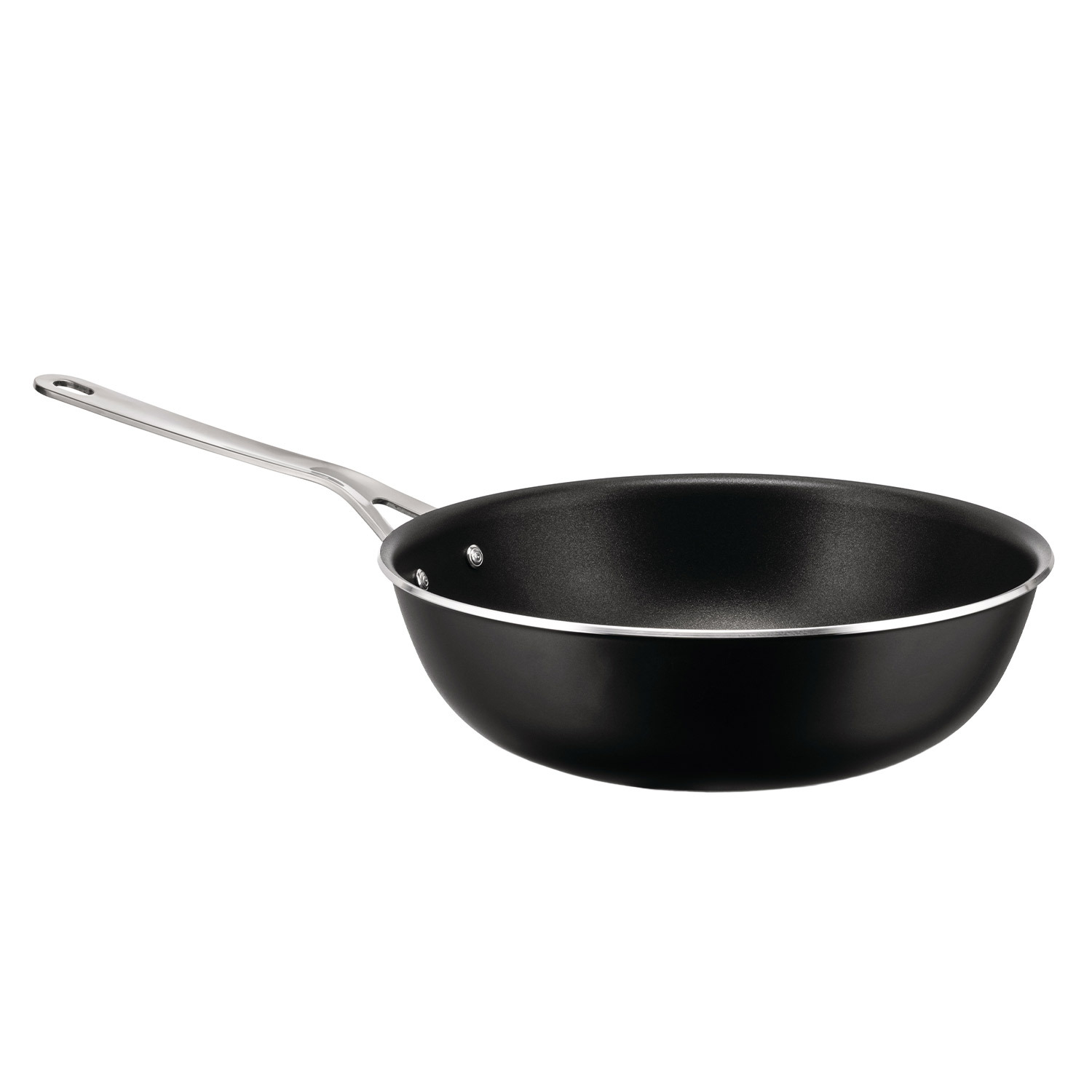 Alessi Pots&Pans syvä paistinpannu, 28 cm, musta | Finnish Design Shop