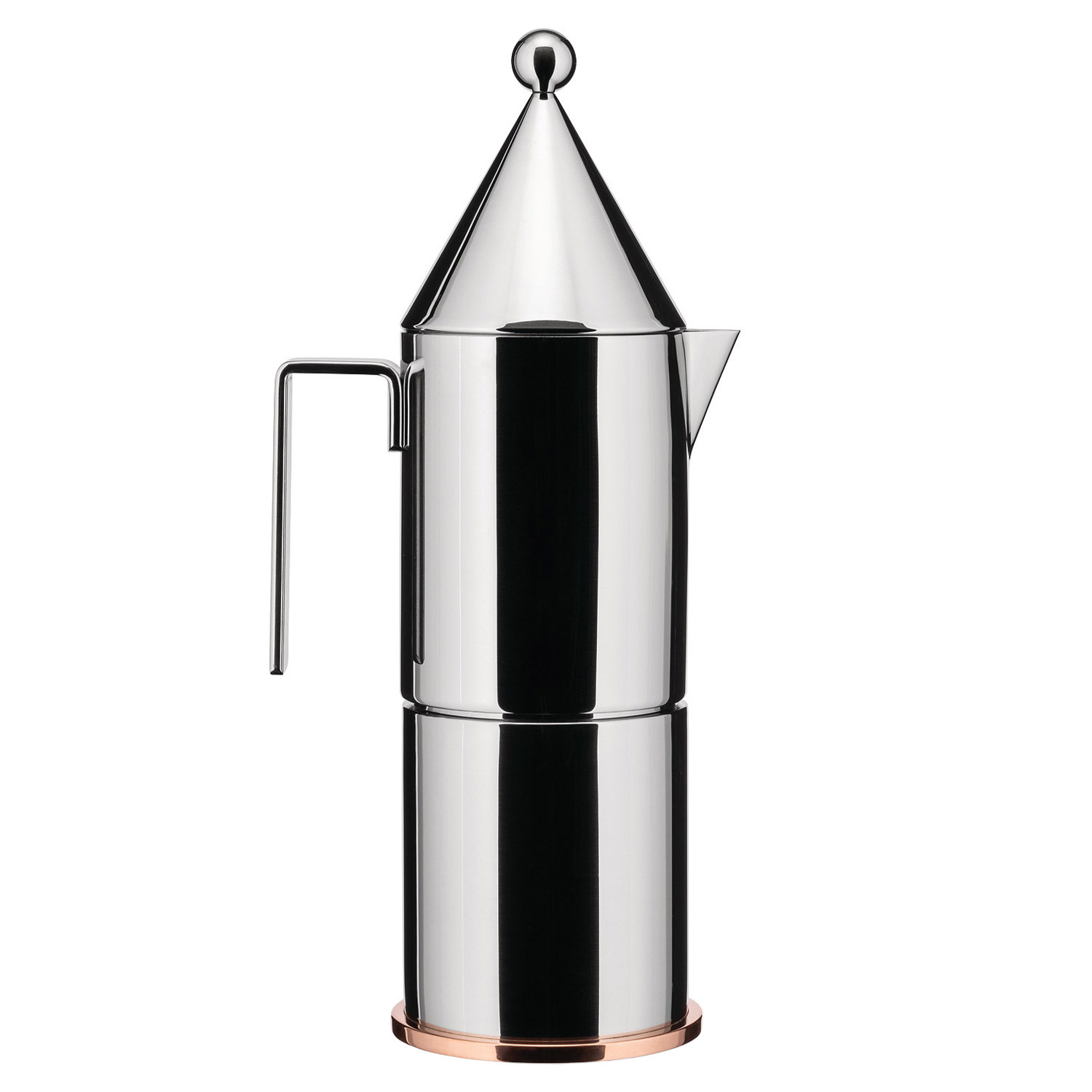 Alessi La Conica cafetera espresso, 6 tazas, acero | Finnish Design Shop