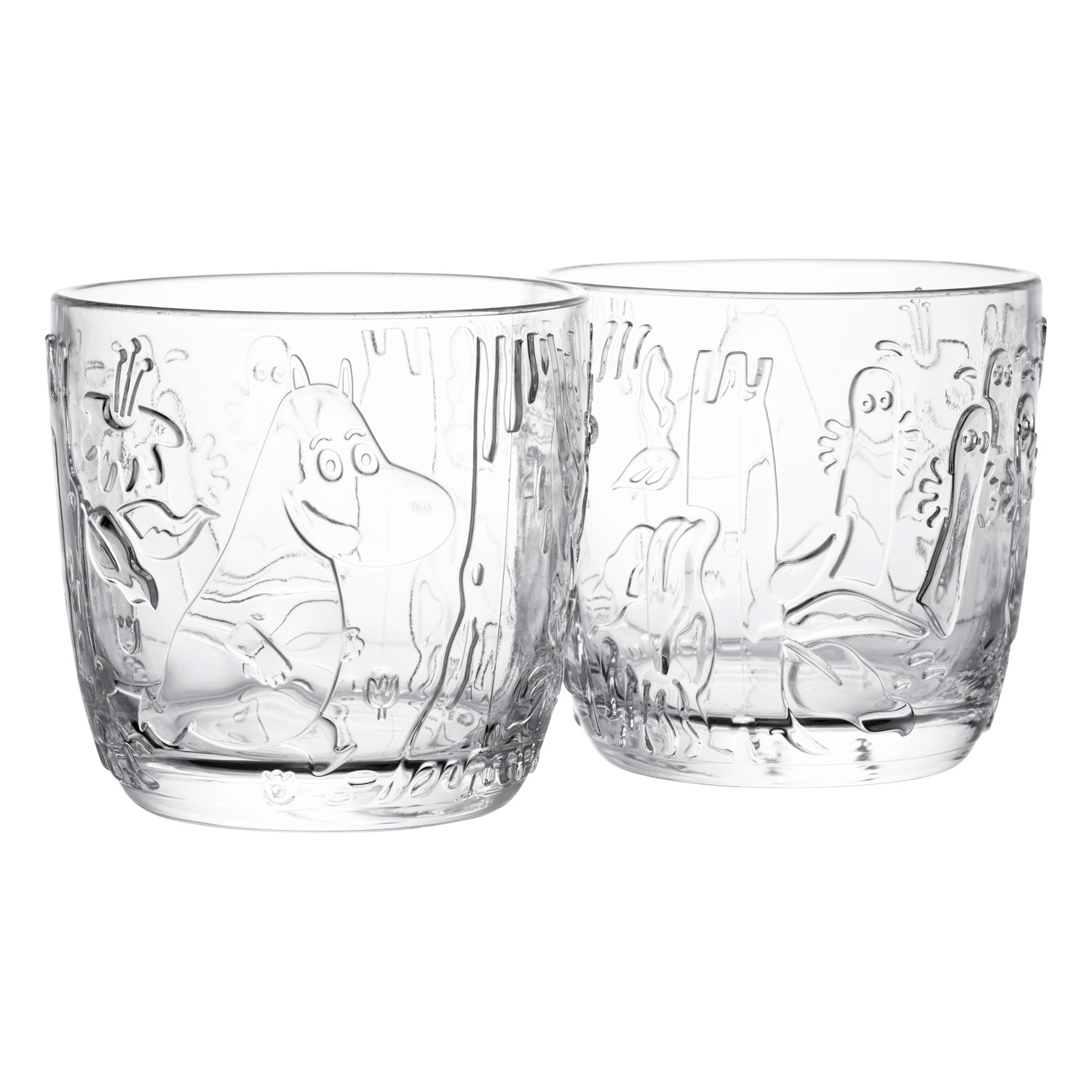 Moomin Arabia Muumi juomalasi, 28 cl, kirkas, 2 kpl | Finnish Design Shop