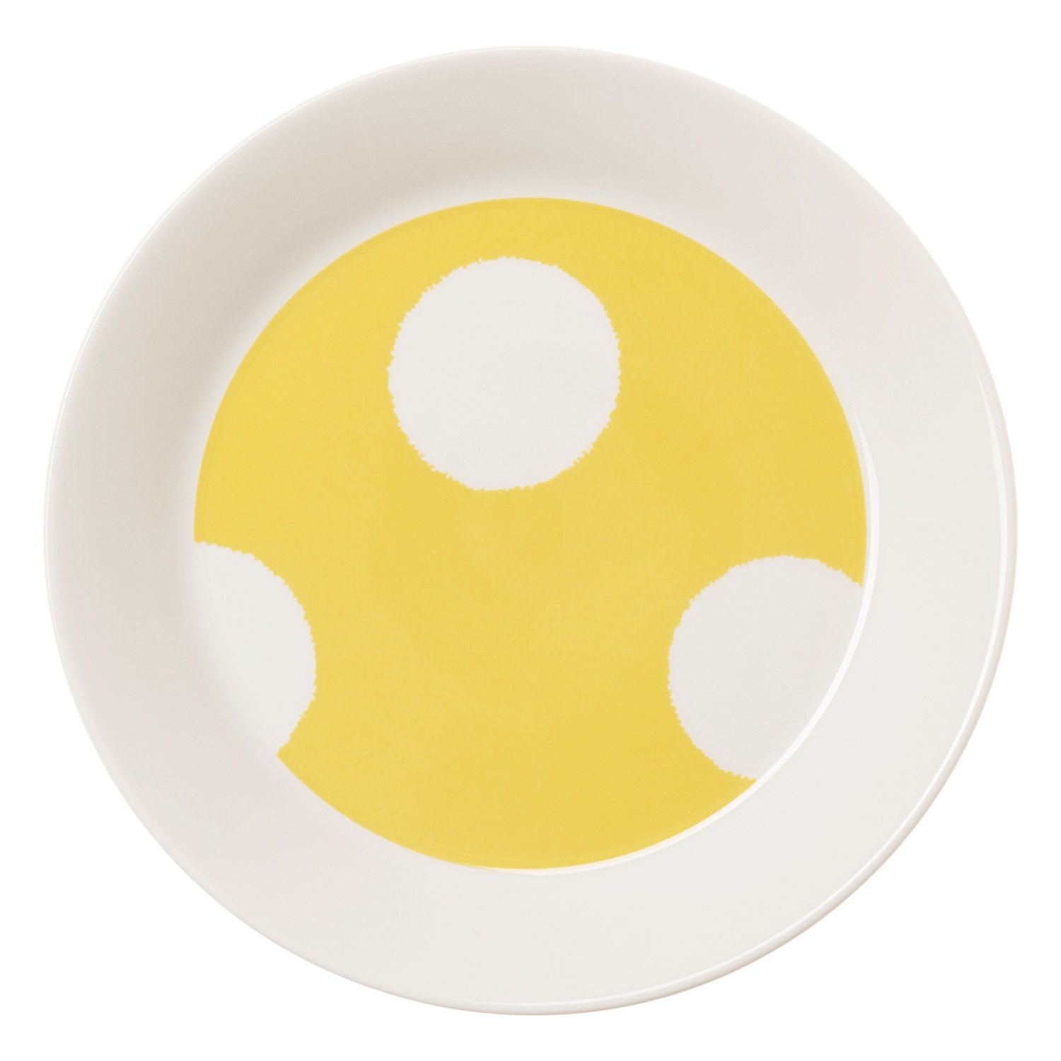 Arabia Vuokko plate, 21 cm, Kraklee yellow | Finnish Design Shop