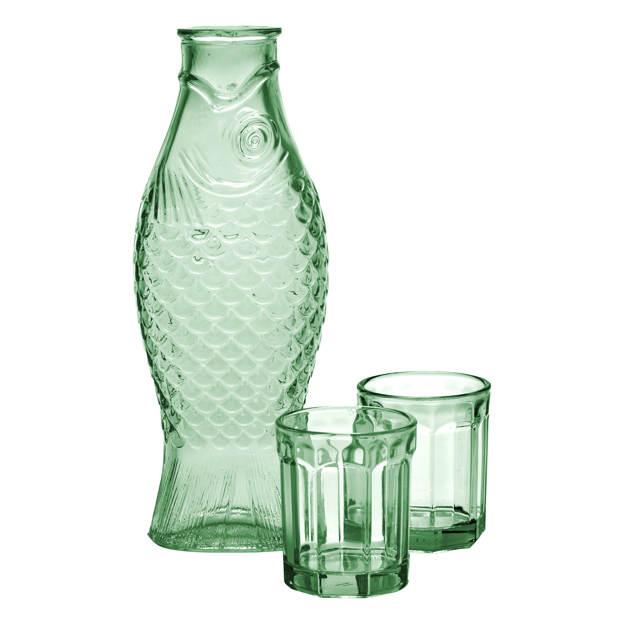 Serax Fish & Fish set, 3 pieces, green | Finnish Design Shop UK