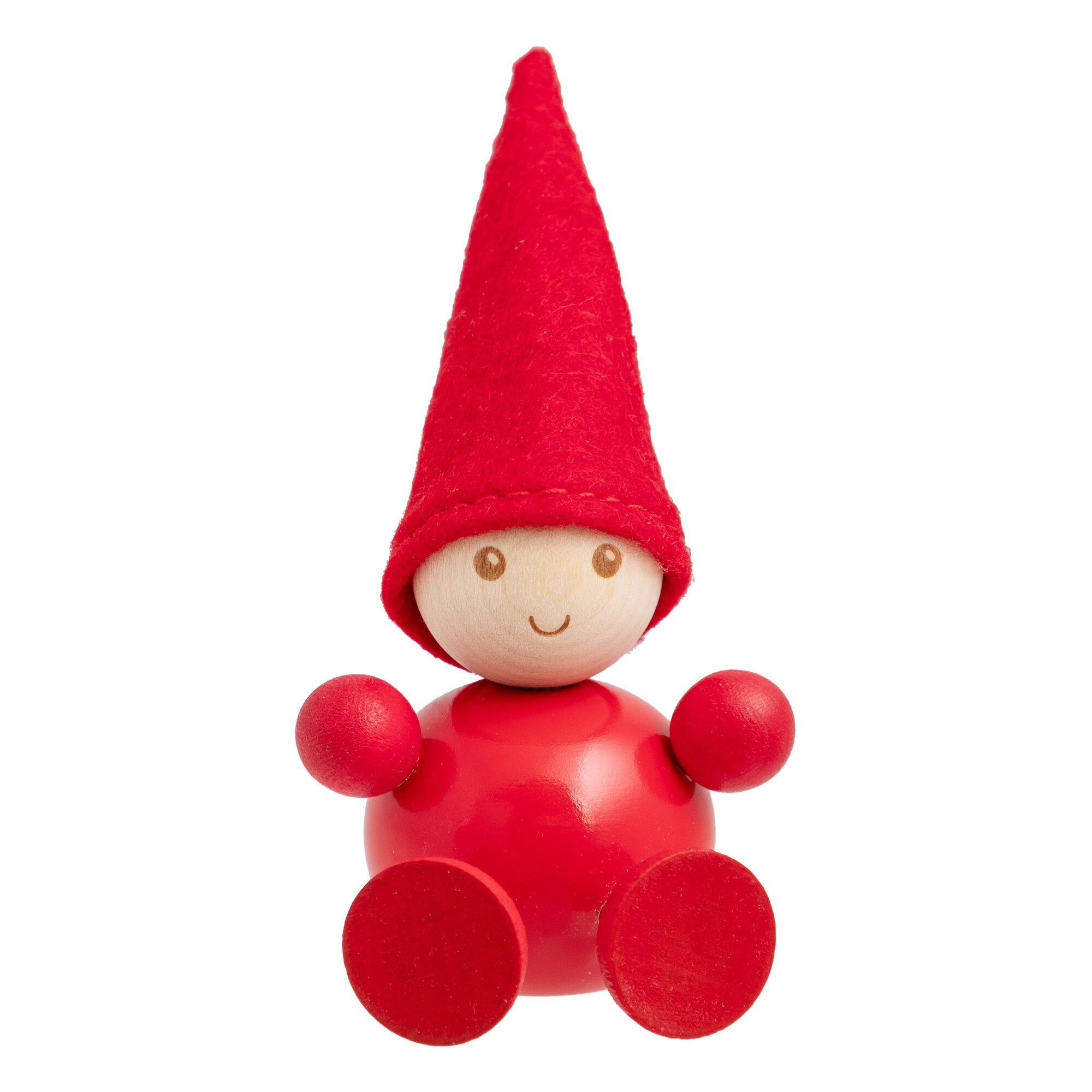 Aarikka Elf sitter small, red - maple | Finnish Design Shop