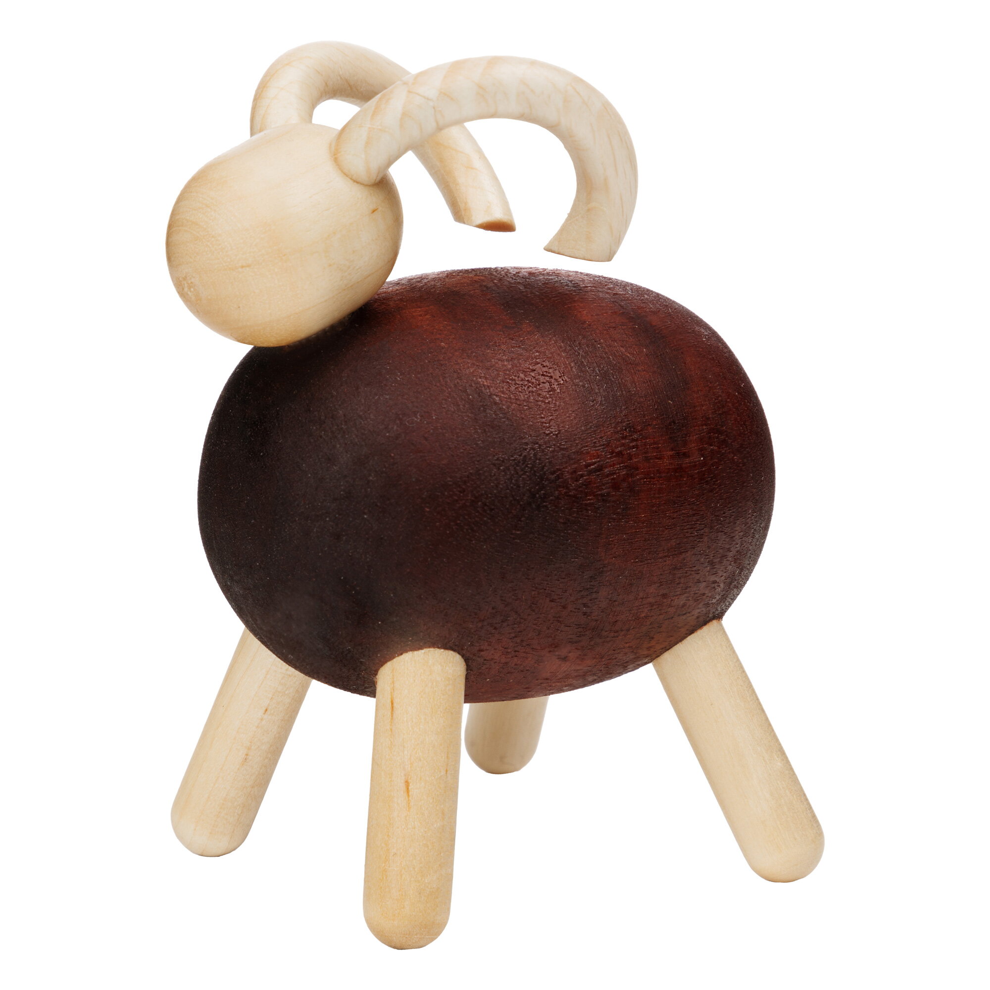 Aarikka Vuohi veistos, ruskea - luonnonvärinen | Finnish Design Shop