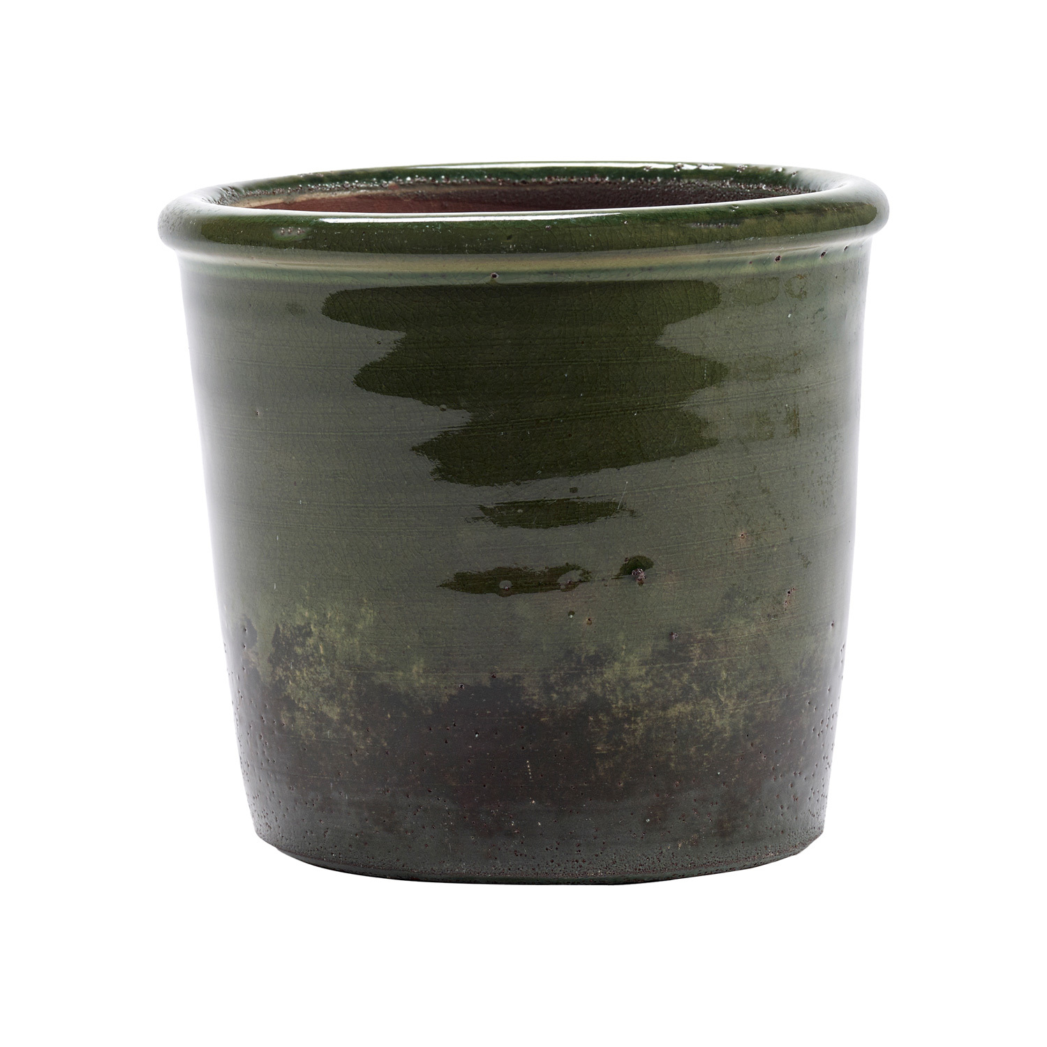 Serax Glazed Shades flower pot, M, green | Finnish Design Shop UK