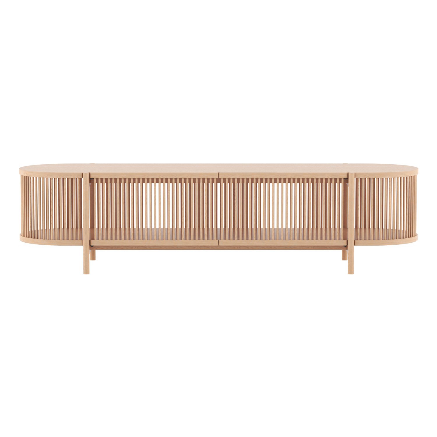 Nikari Bastone low sideboard with doors, oak | Finnish Design Shop