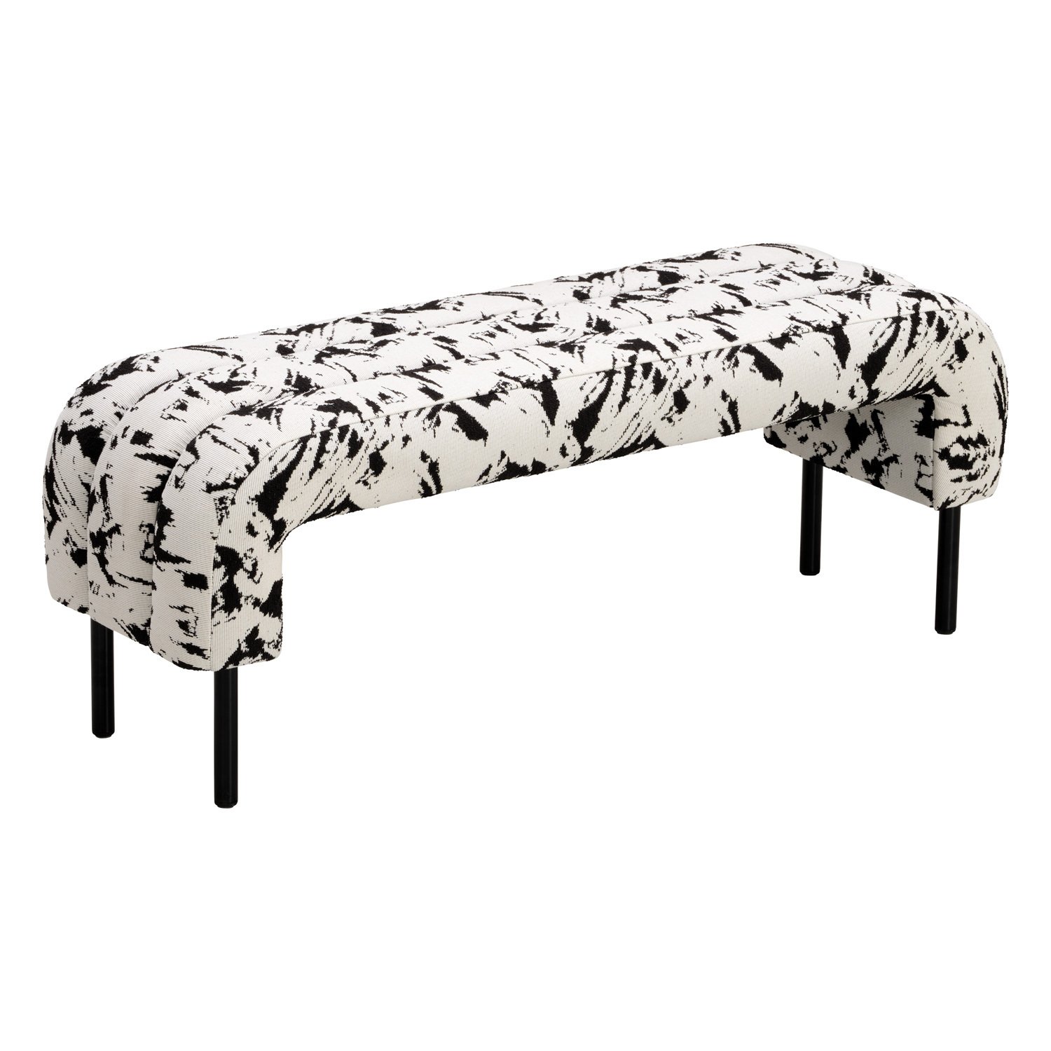 Lepo Product Boa bench, 120 x 40 cm, black - black and white Elitis OD ...