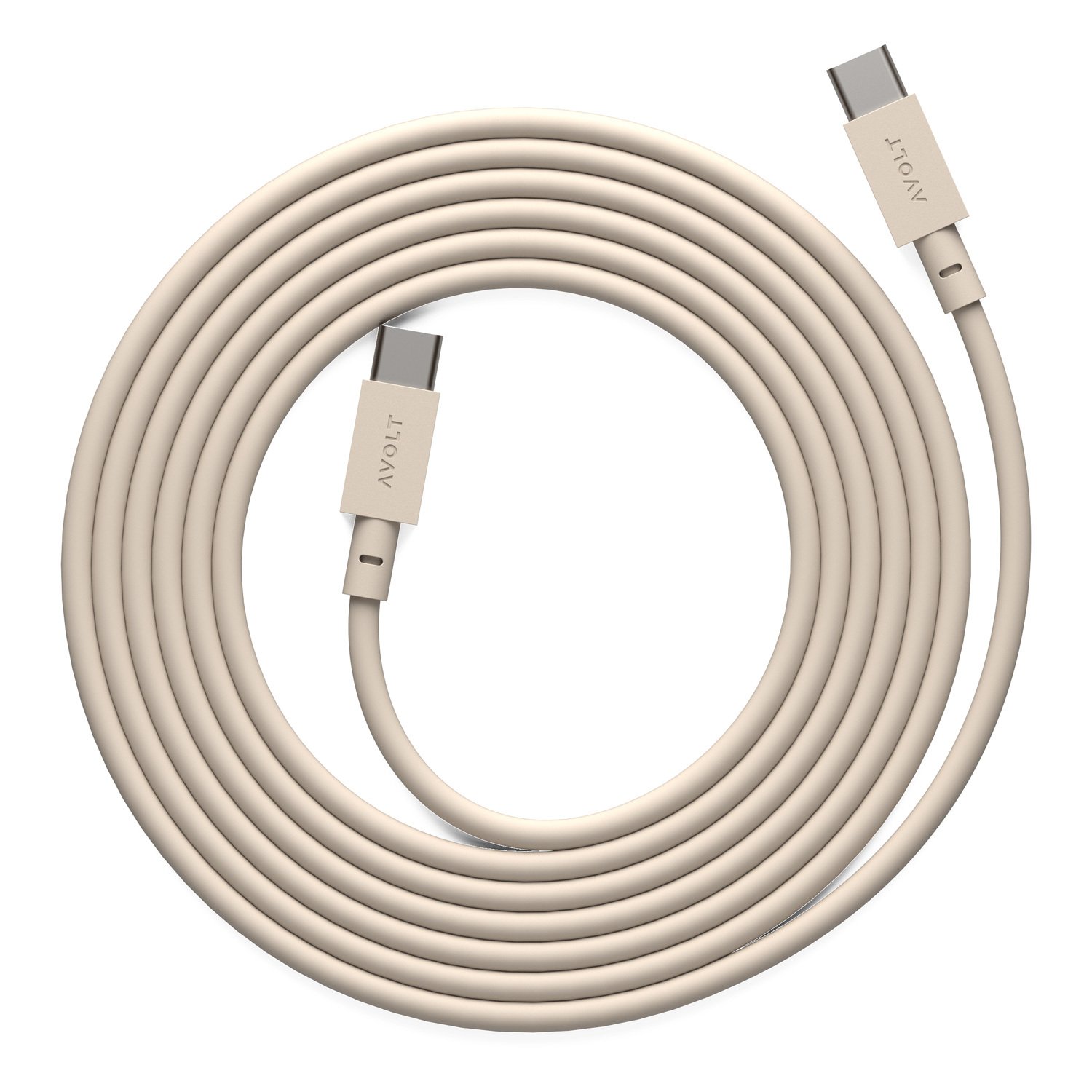 Avolt Cable 1 USB-C to USB-C charging cable, 2 m, Nomad sand | Finnish ...