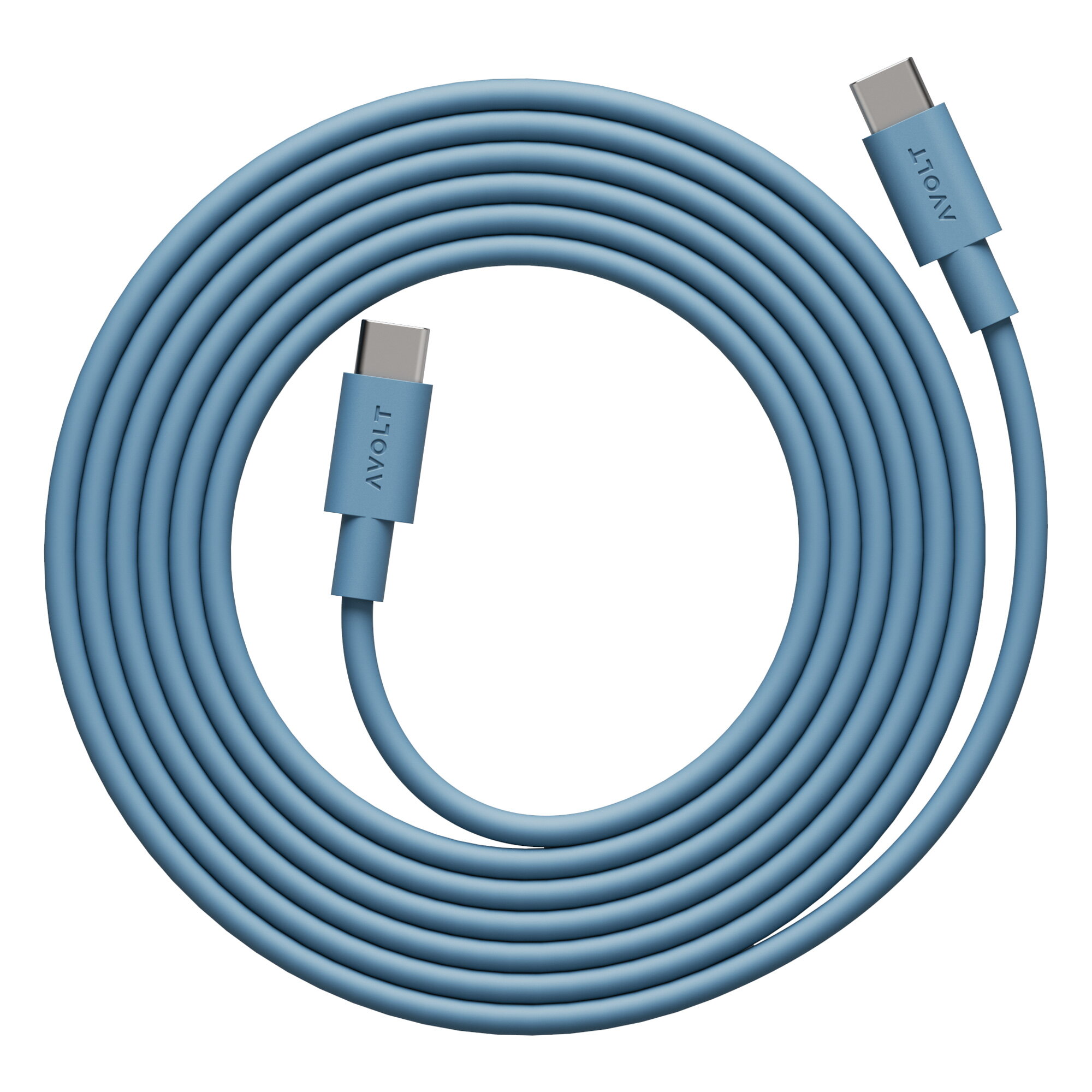 Avolt Cable 1 USB-C to USB-C charging cable, 2 m, shark blue | Finnish ...